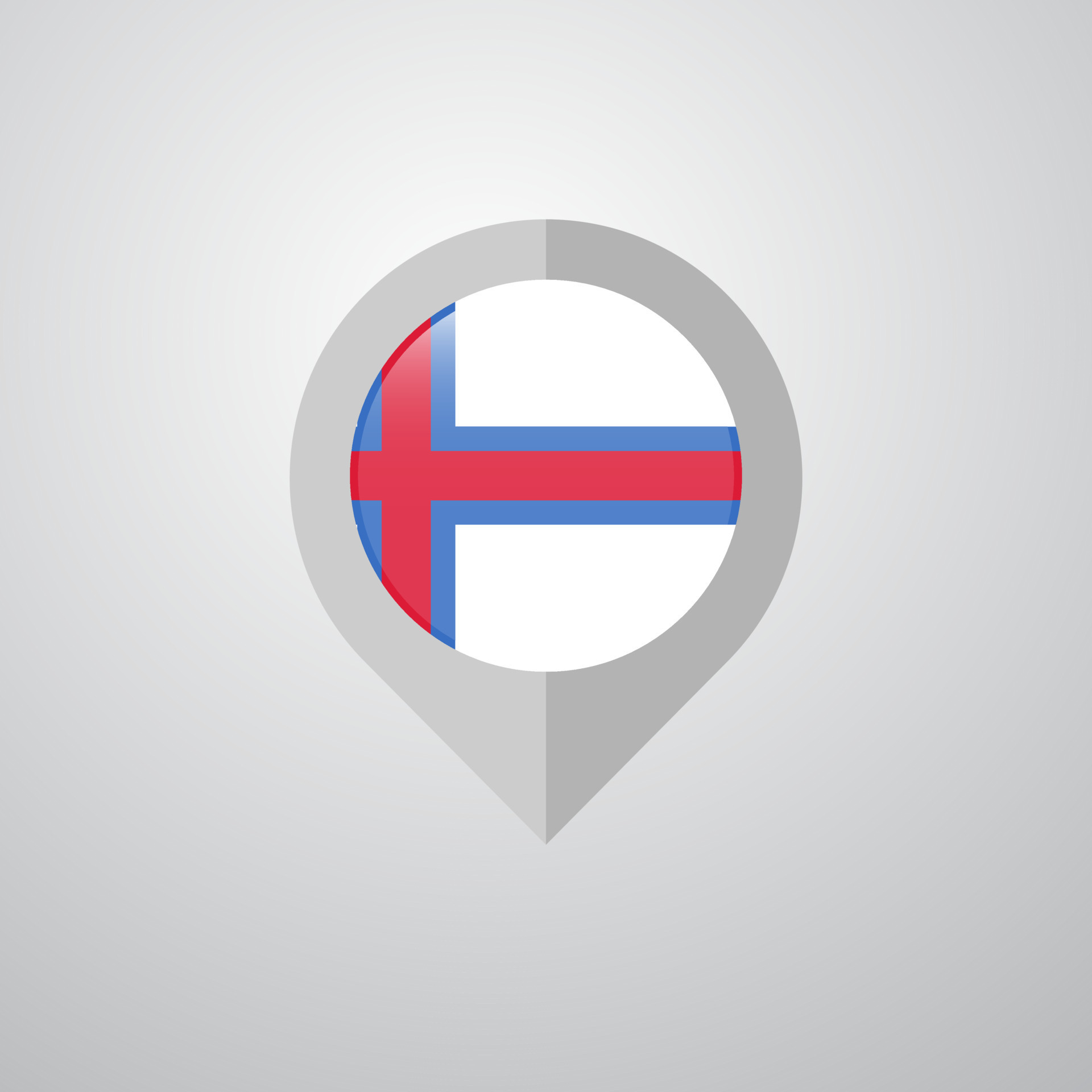 Map Navigation pointer with Faroe Islands flag design vector 14025361 Vector Art at Vecteezy