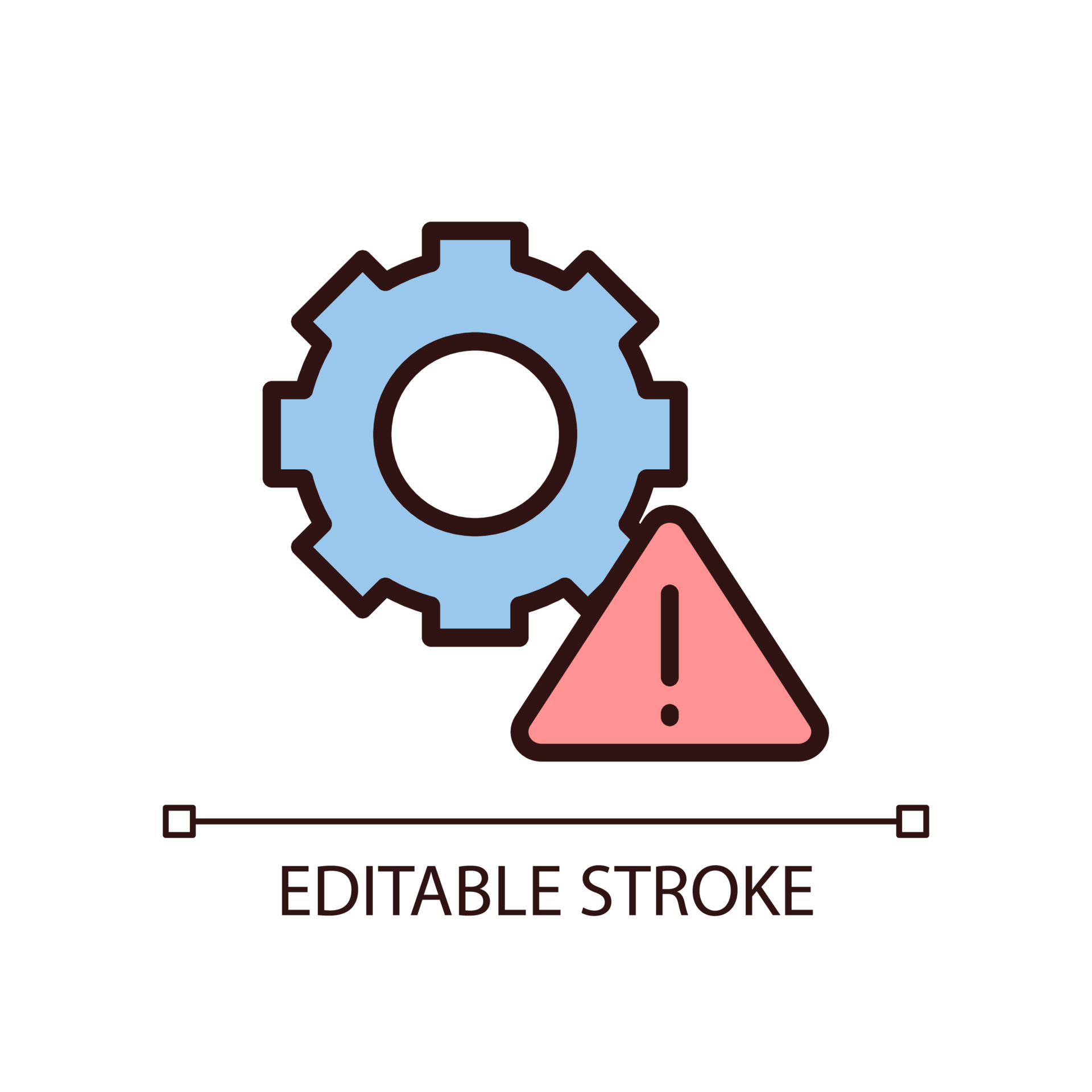 Technical Warning Pixel Perfect Rgb Color Icon Program Settings Issue Device Configuration
