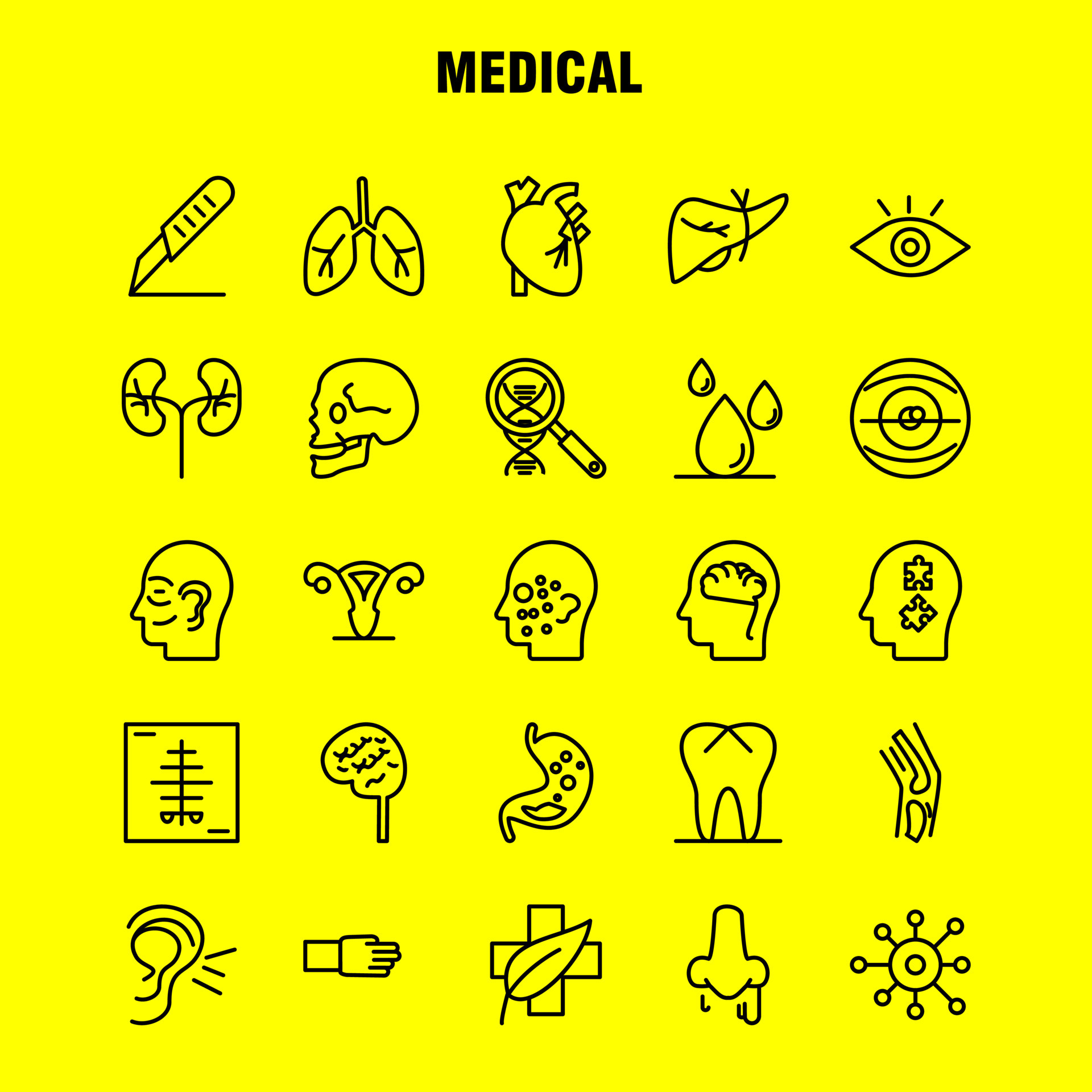 Business Line Icons Set For Infographics Mobile Uxui Kit And Print
