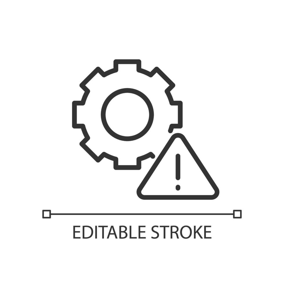 Technical Warning Pixel Perfect Linear Icon Program Settings Issue