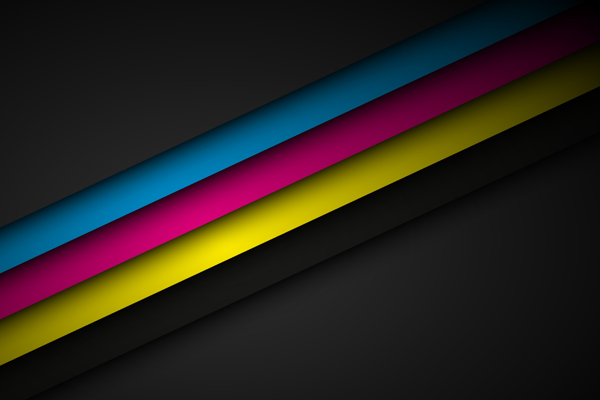 Abstact Vector Background With Lines In Cmyk Colors Triangle Overlap