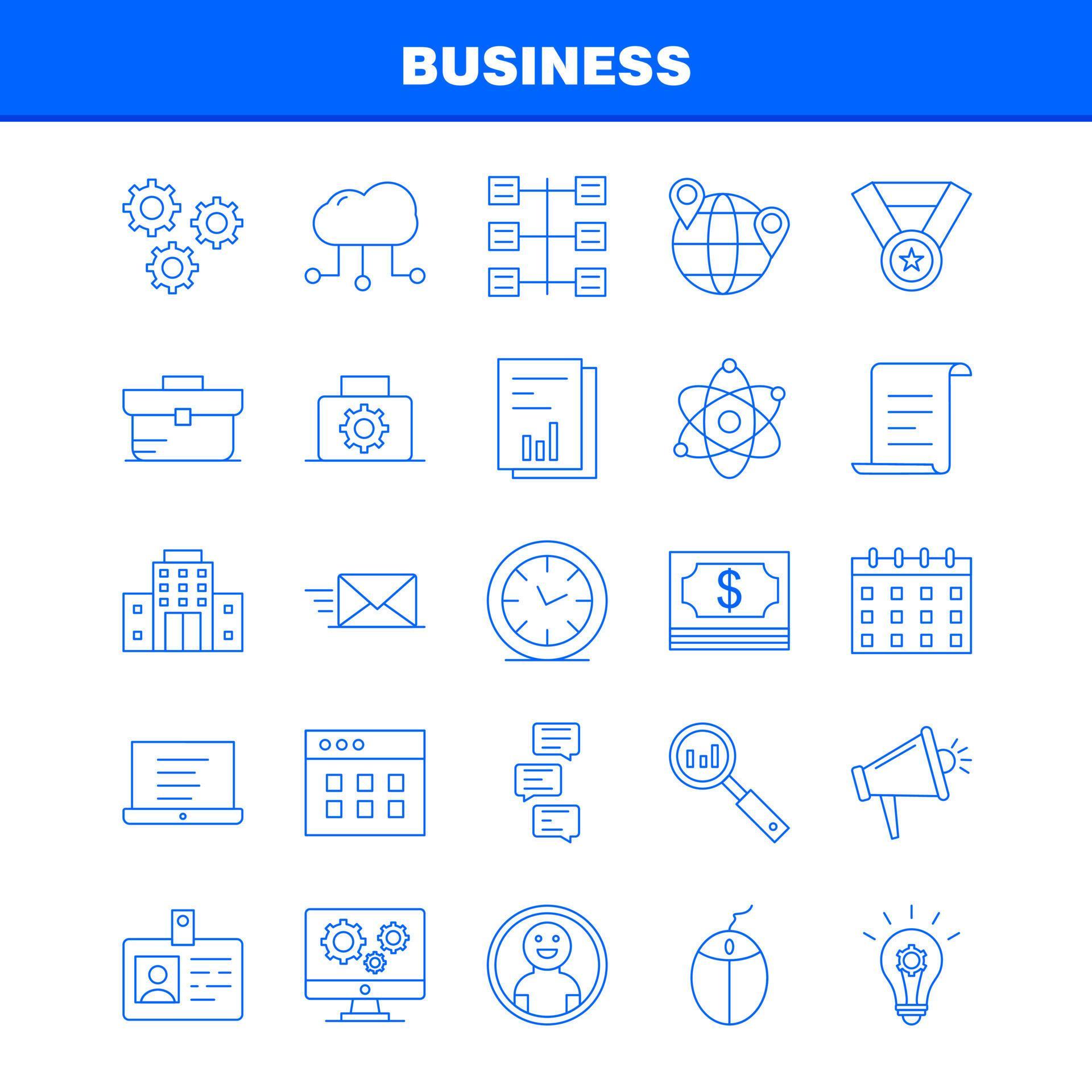 Business Line Icon for Web Print and Mobile UXUI Kit Such as Business ...