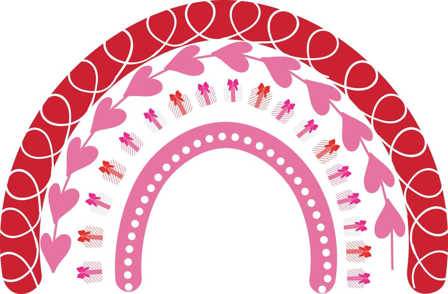 Rainbow Valentines Clipart. Love Rainbow 14028175 Vector Art at Vecteezy