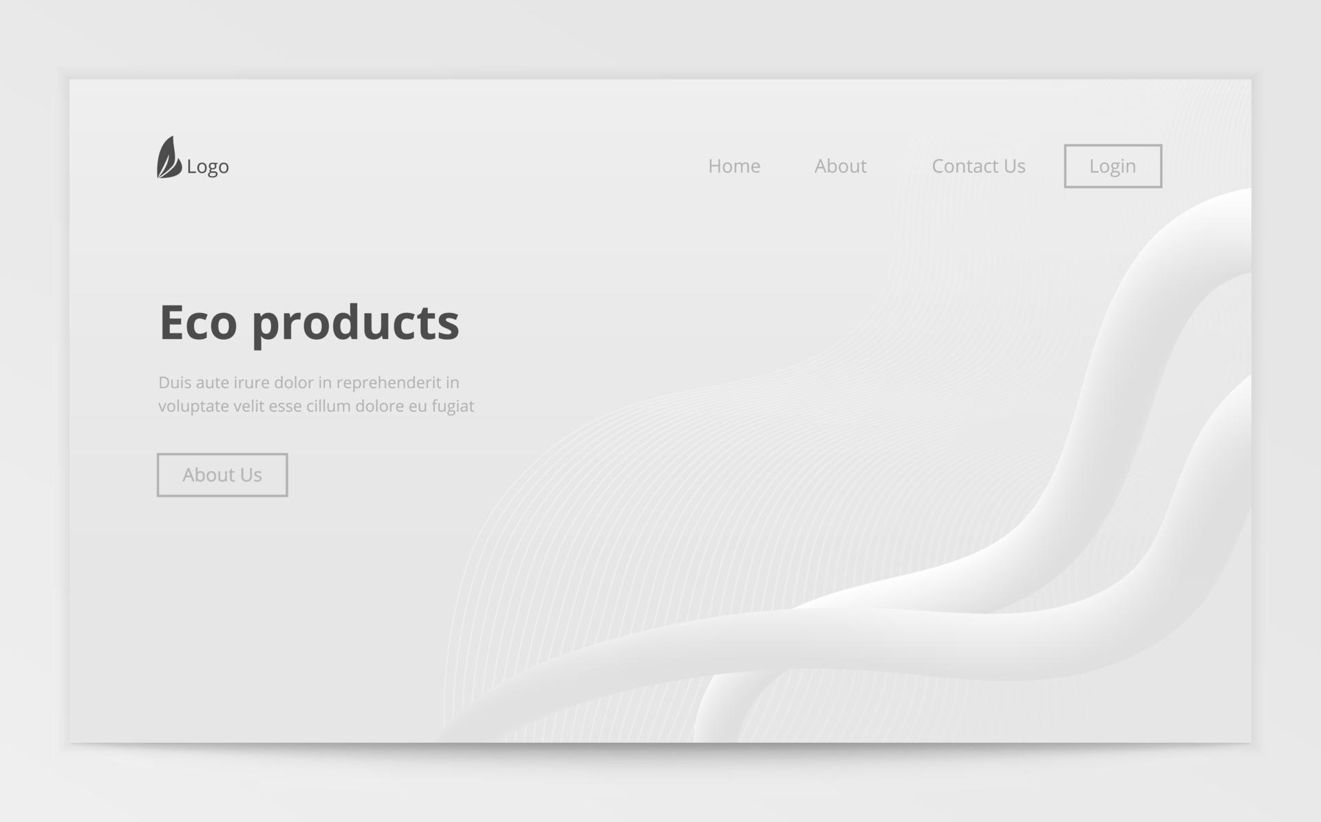 Landing site page template. Header for website. Liquid flow glow, lava ...