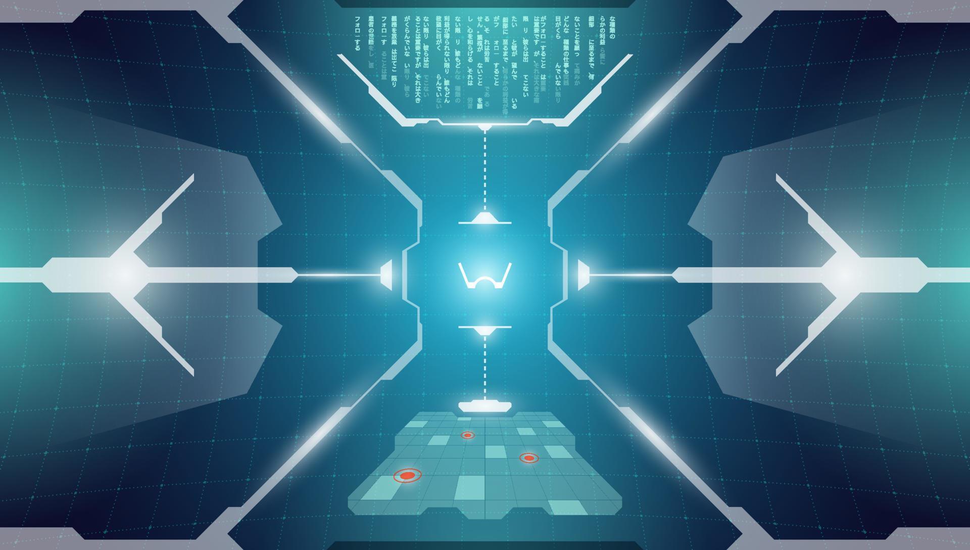 VR HUD technology head up display target. Digital futuristic virtual reality interface cyberpunk ...