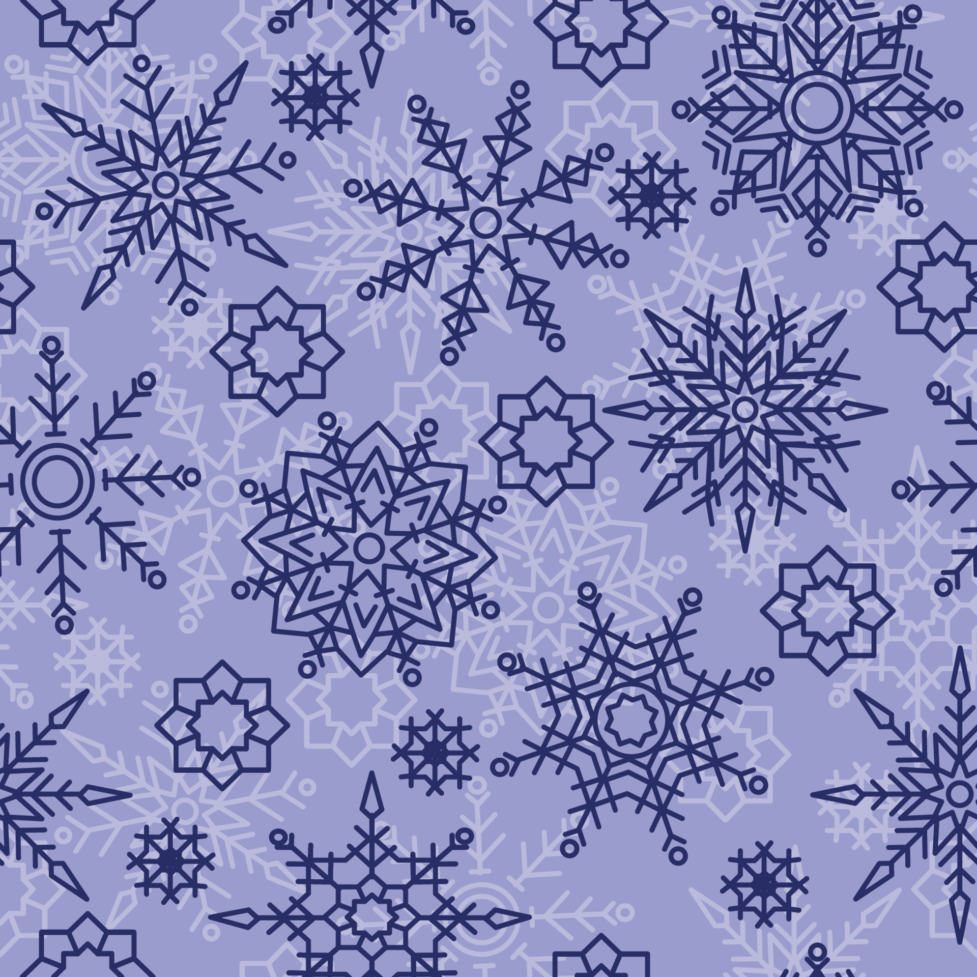 Snowflake Cool Winter Snow Seamless Pattern Background 14030603 Vector ...