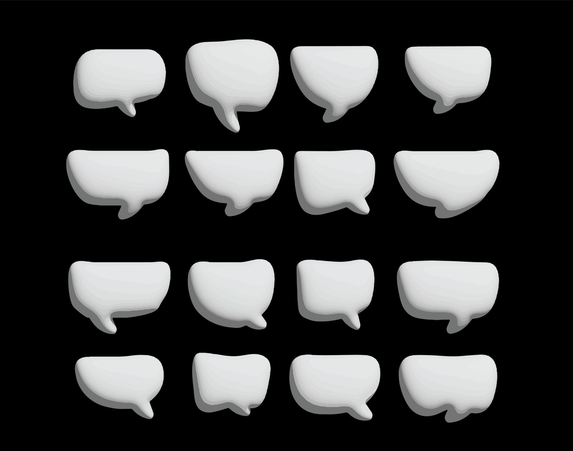 speech bubble icon set 14037738 Vector Art at Vecteezy speech bubble icon set 14037738 Vector Art at Vecteezy