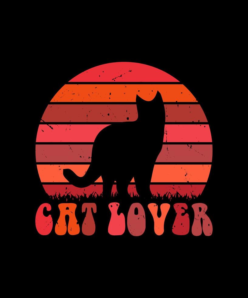 Cat Lover Lettering Quote 14040508 Vector Art At Vecteezy