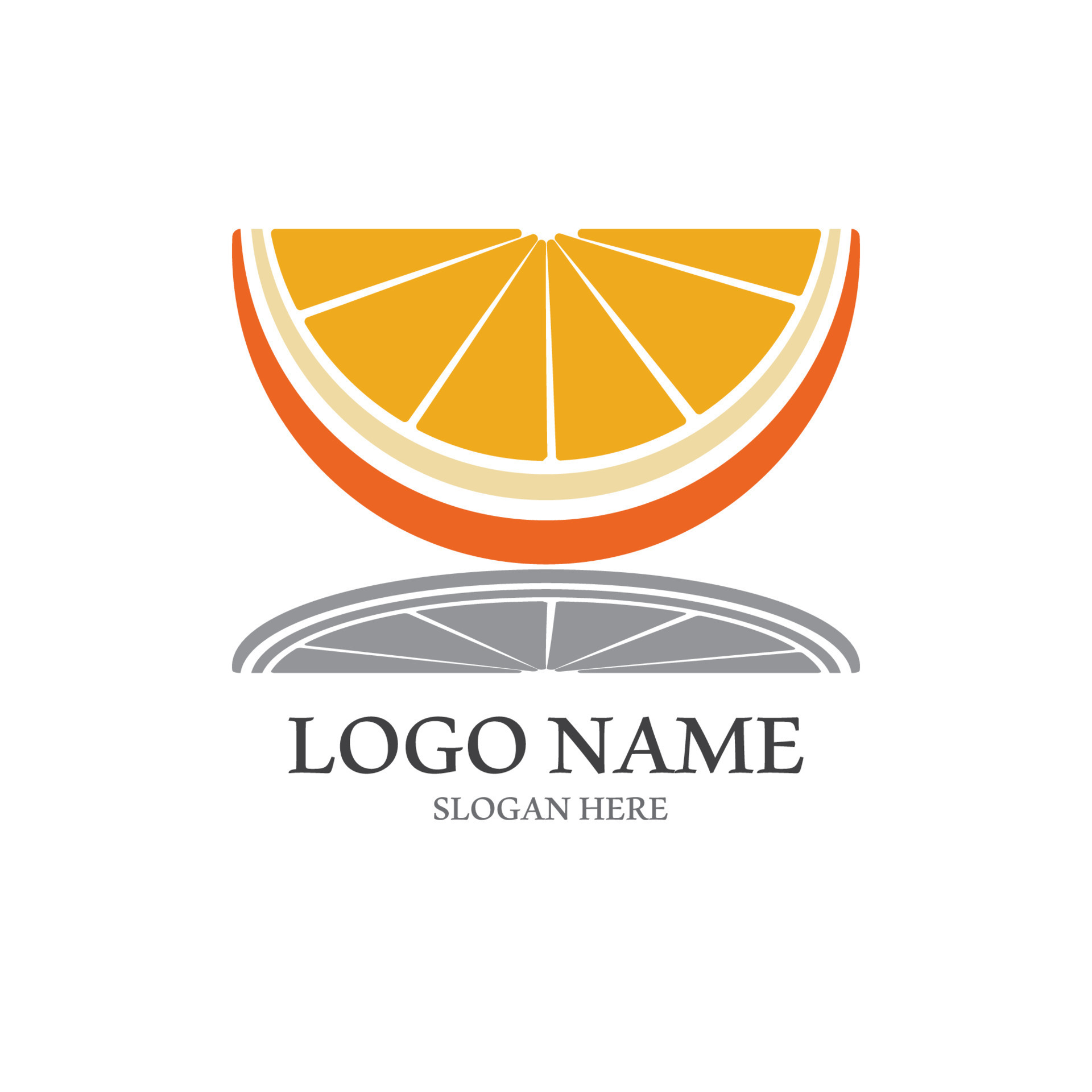 Orange logo design vector icon 14042884 Vector Art at Vecteezy