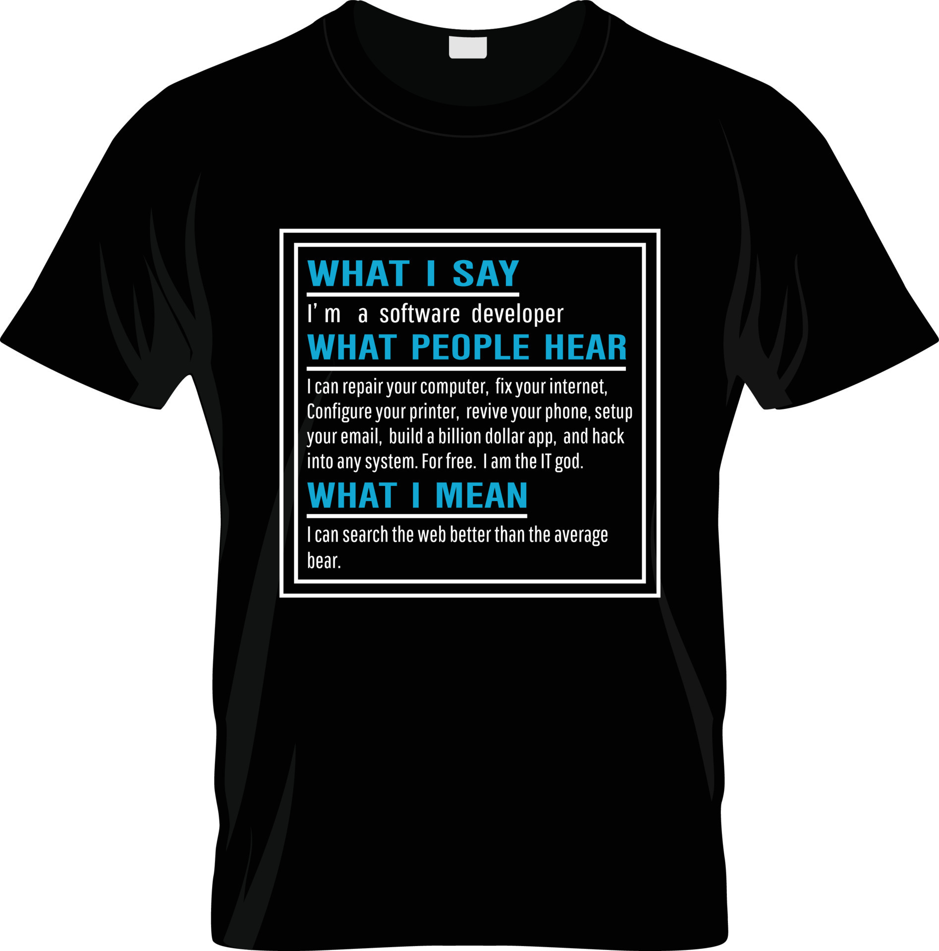 Software Developer t-shirt design, Software Developer t-shirt slogan ...
