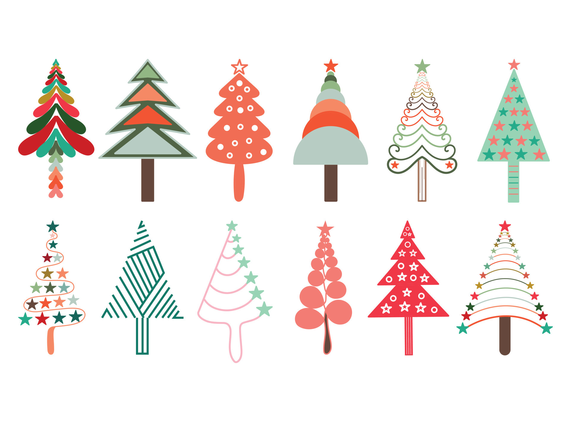 Doodle Christmas Tree Vector illustration 14045033 Vector Art at Vecteezy
