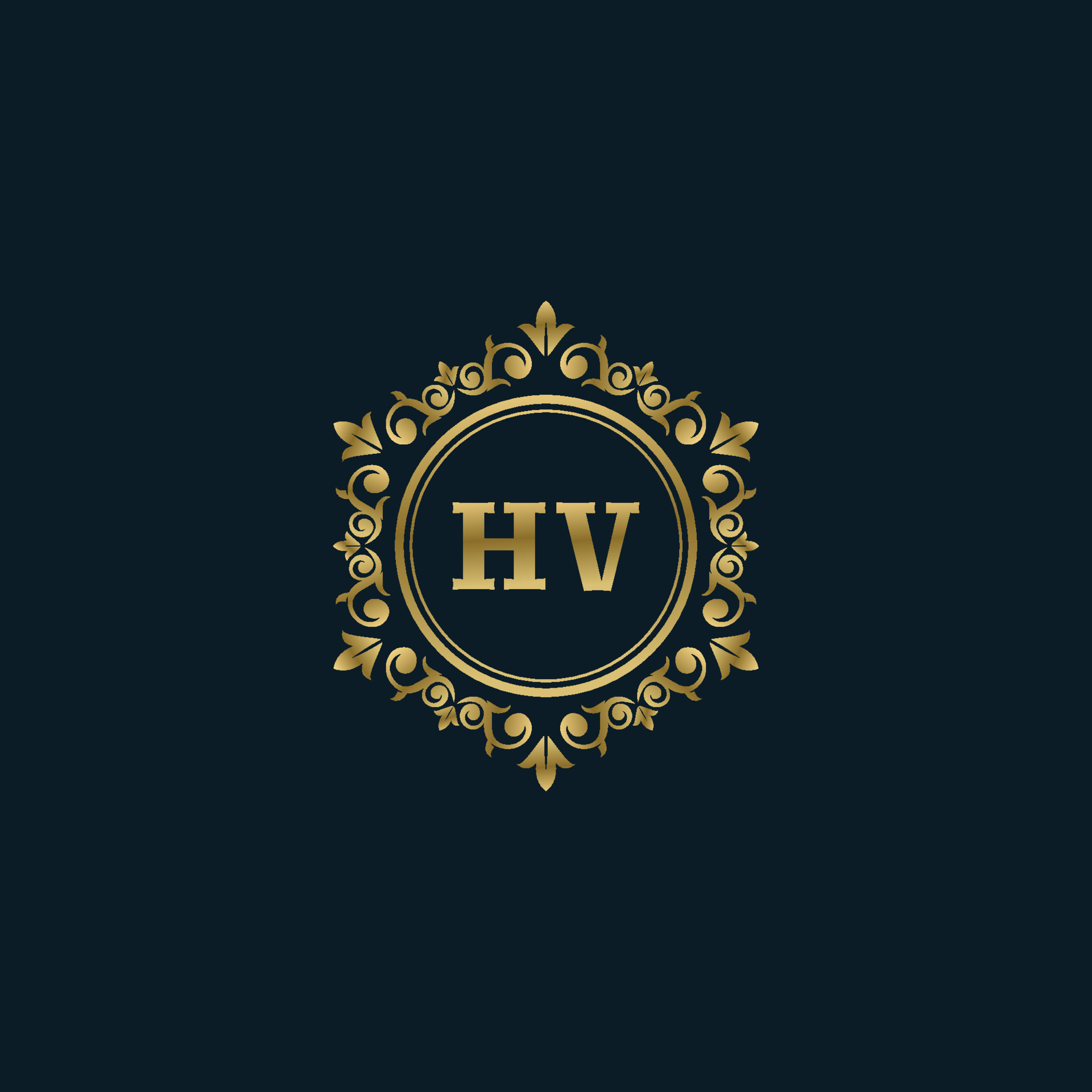 Letter HV logo with Luxury Gold template. Elegance logo vector template ... Letter HV logo with Luxury Gold template. Elegance logo vector template ...