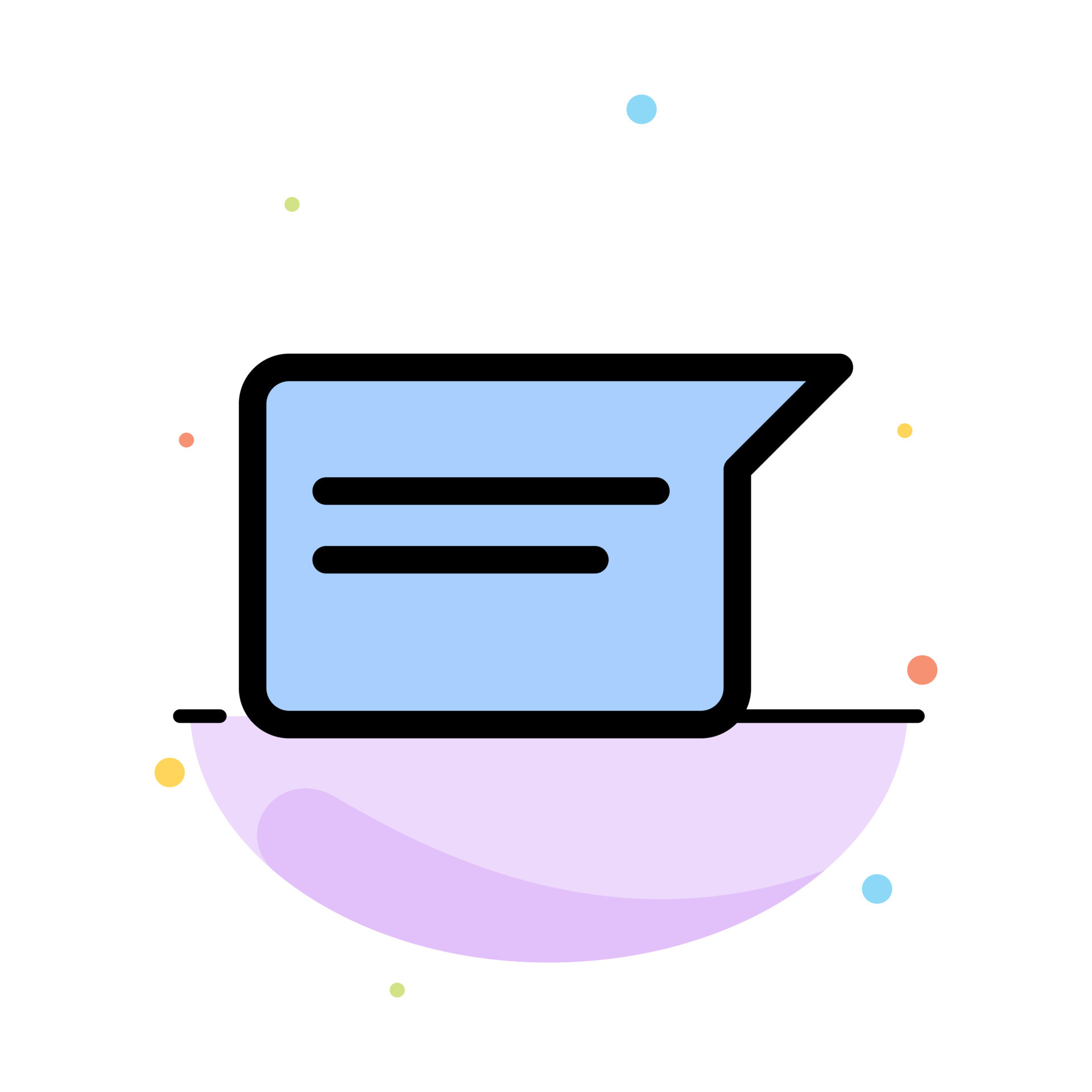 Chat Basic Chatting Ui Abstract Flat Color Icon Template 14047046