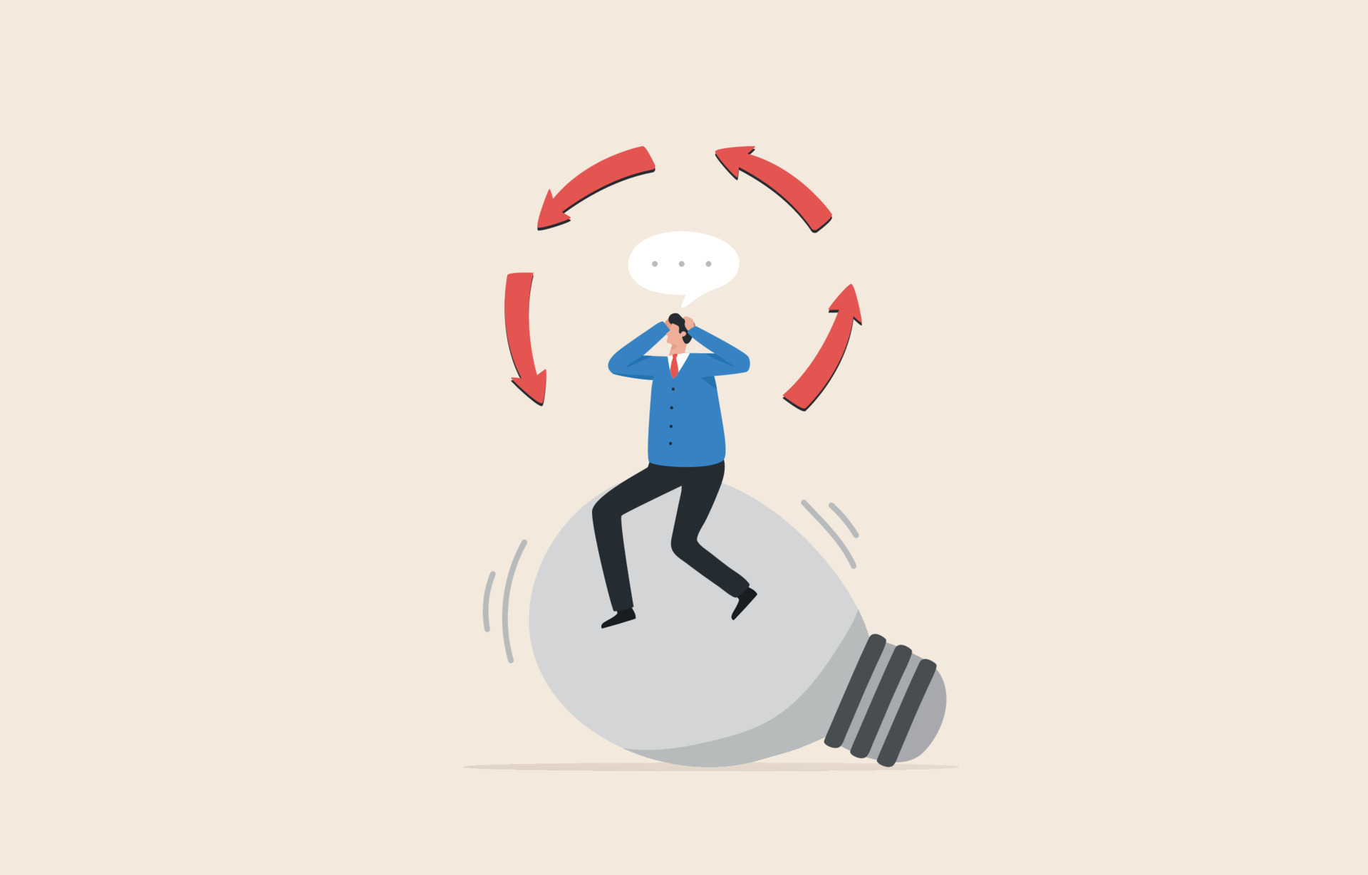 Root Cause Analysis Event Management Cause Analysis Or Problem Solving Businessman Sitting On