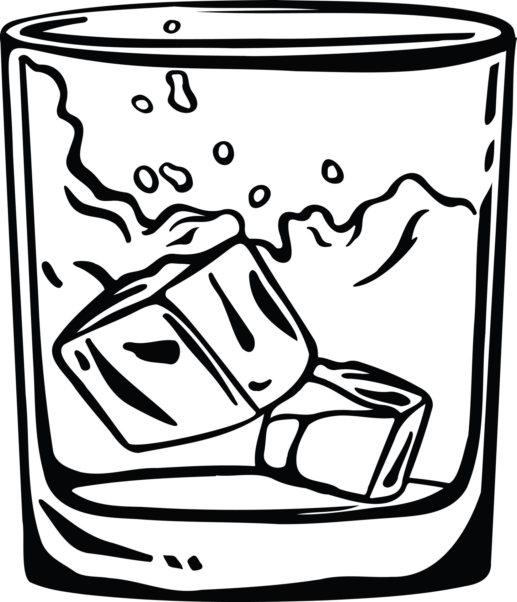 Whiskey Glass Clipart