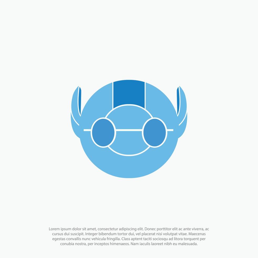 Simple Robot Head Color Icon Circle Head Smiling Chat Bot Modern Robot Virtual Assistant