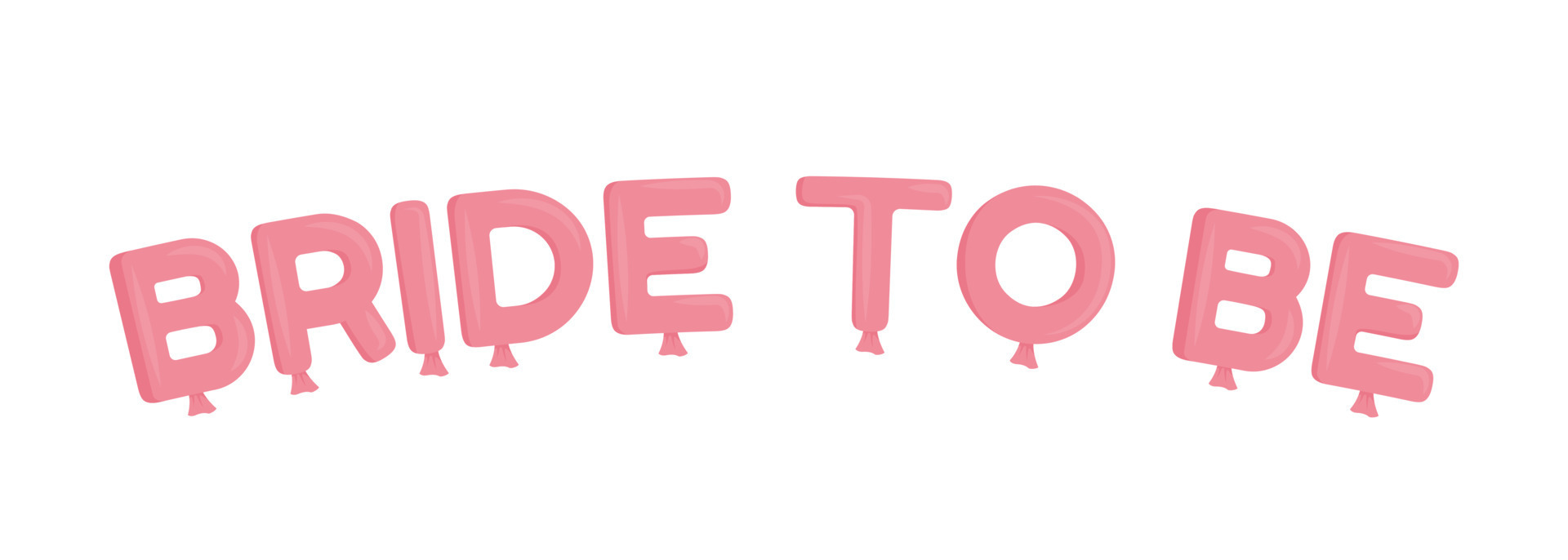 Bride To Be Decorative Text Semi Flat Color Vector Object Editable Element Full Sized Item On