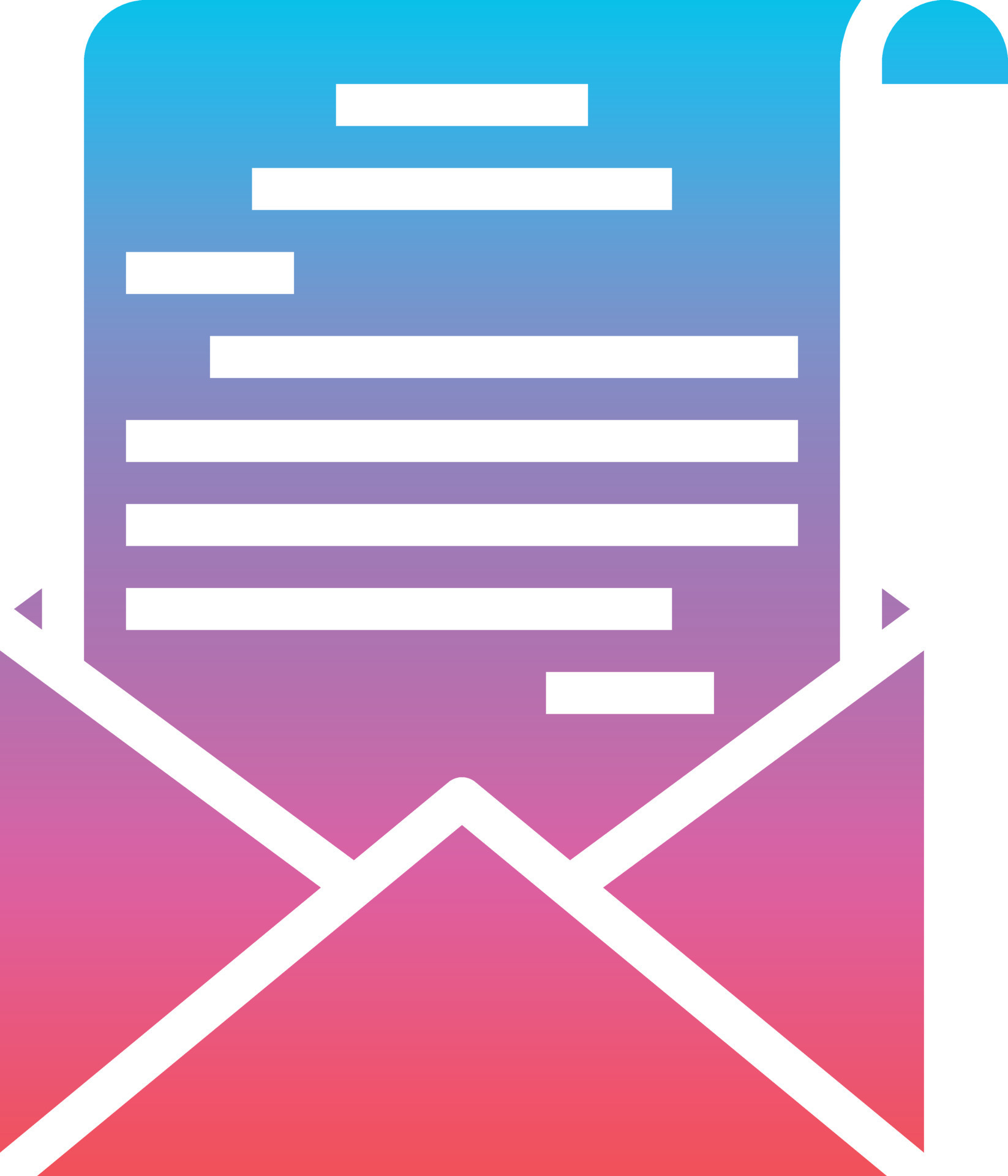 Message Letter Sent Communication Gradient Solid Icon 14053791 Vector
