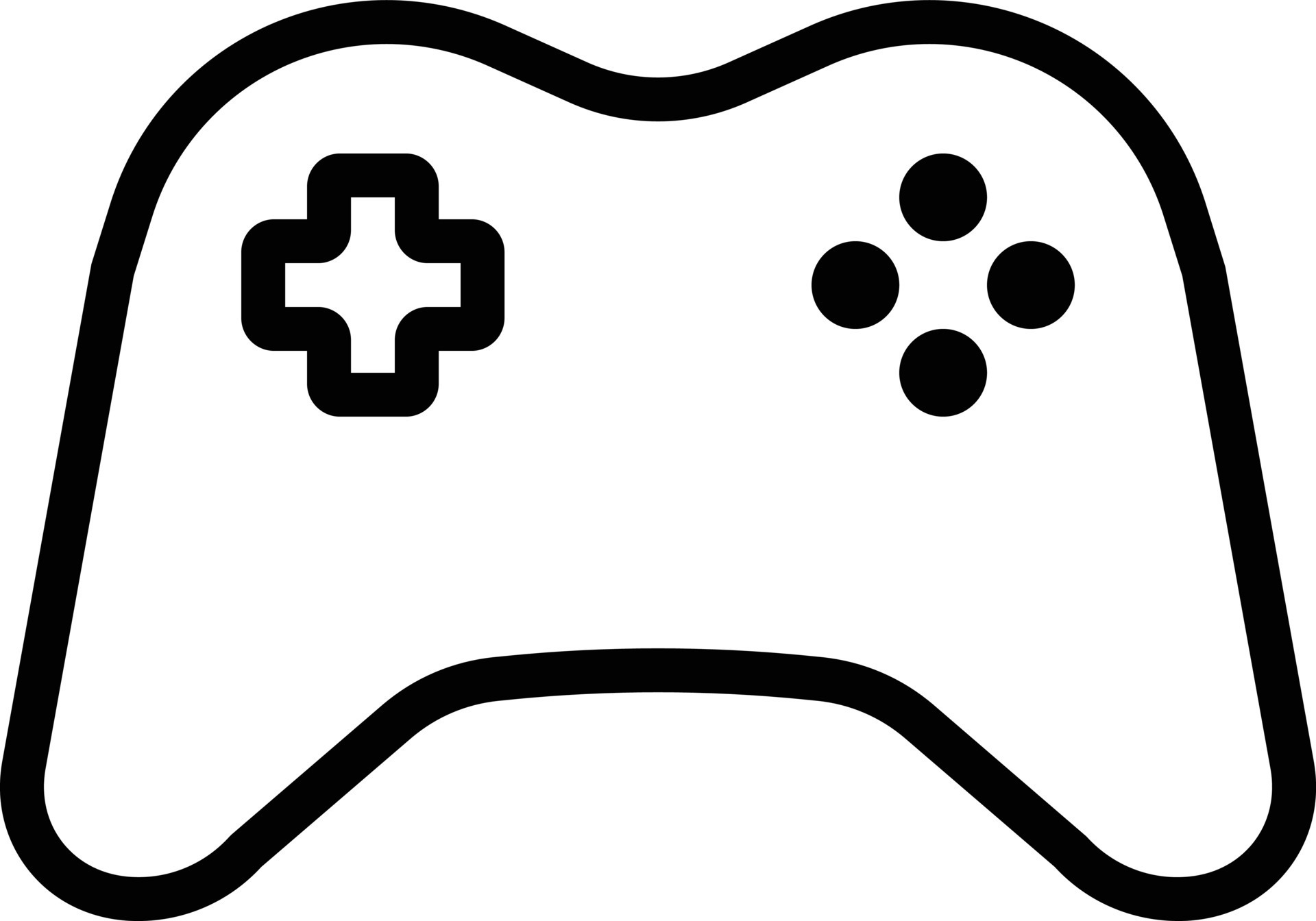 Controller Game Wifi Buttons Outline Icon 14055437 Vector Art At Vecteezy