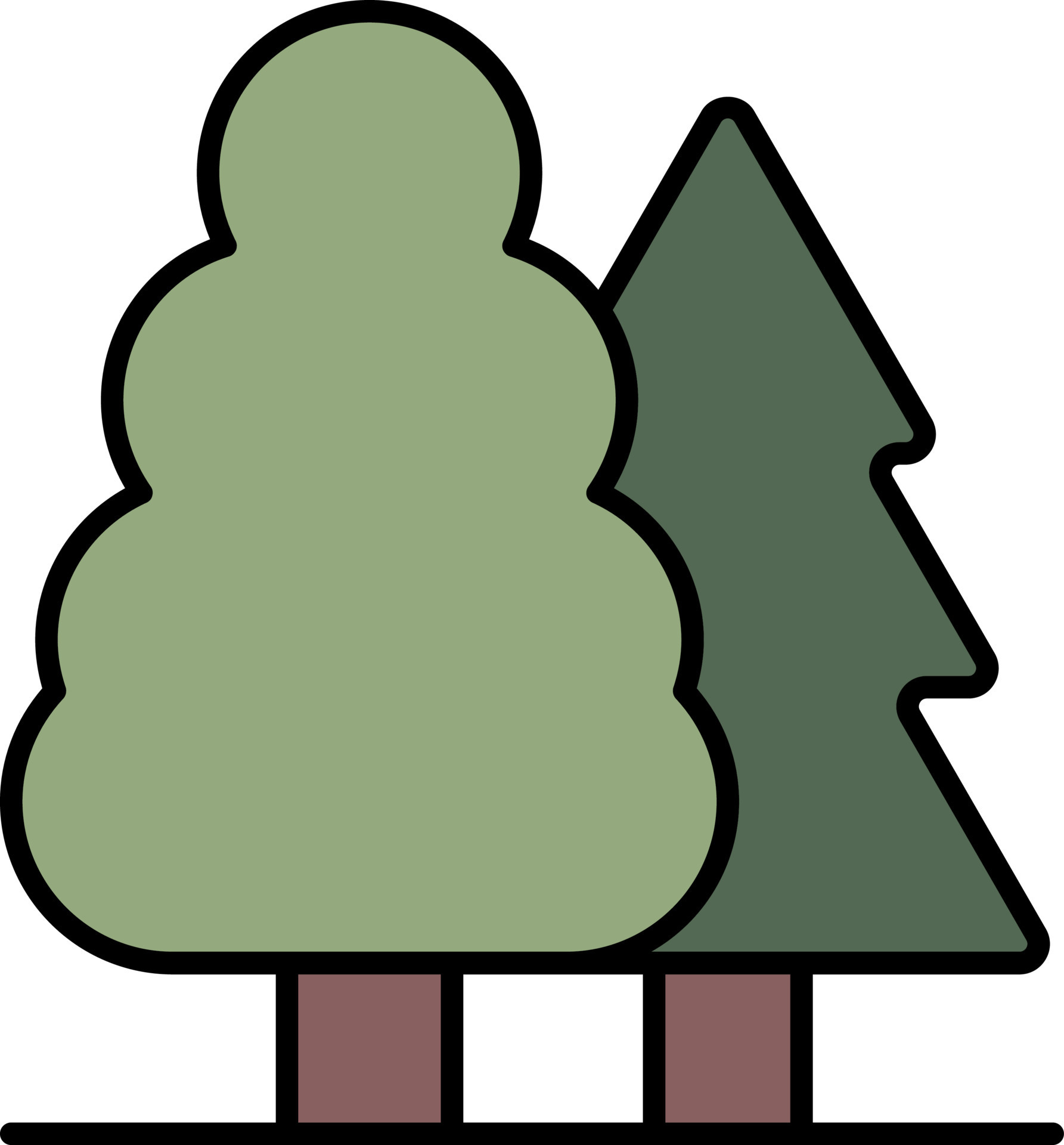 tree color icon 14056687 Vector Art at Vecteezy
