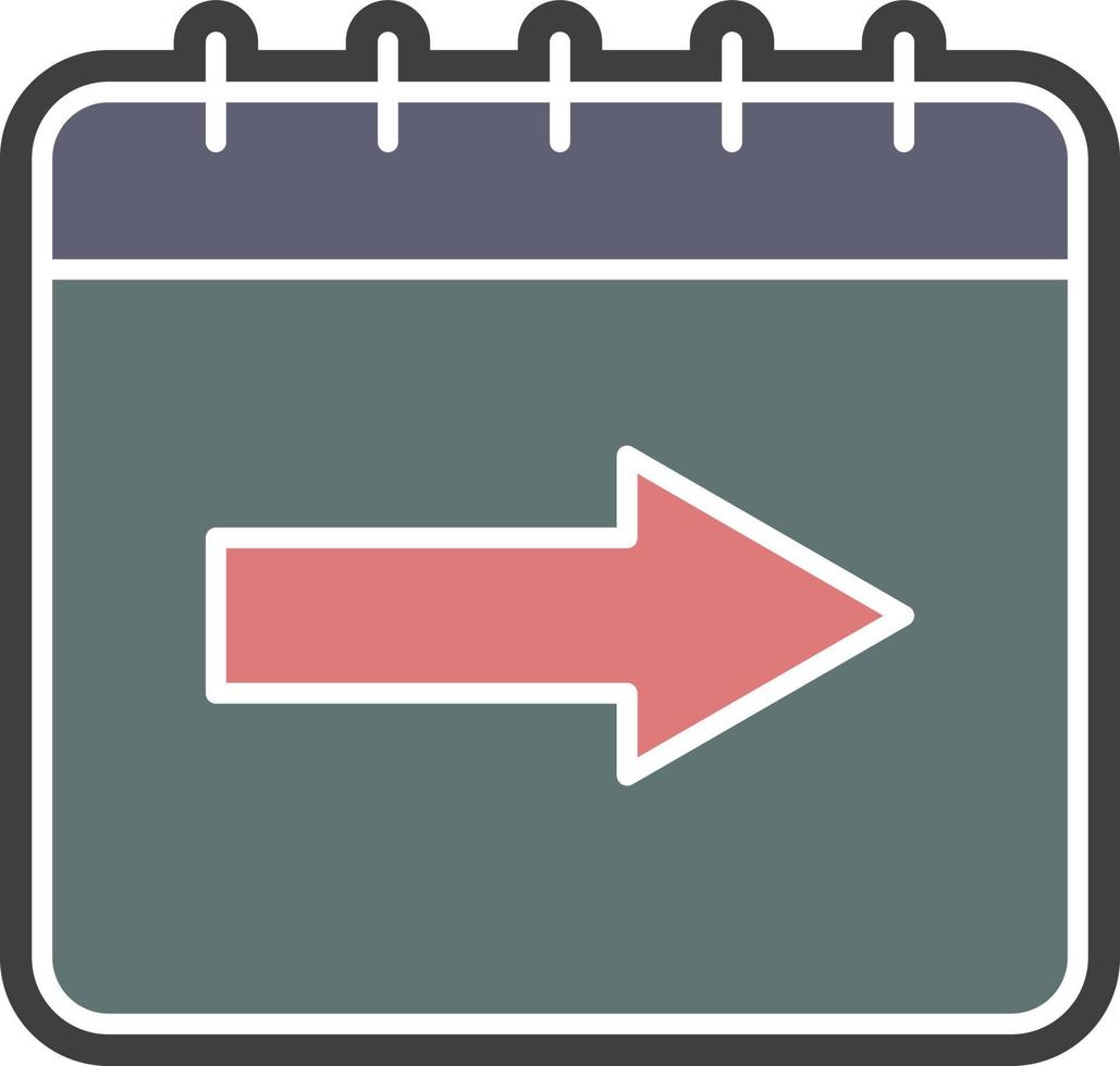 Calendar, arrow color icon 14058109 Vector Art at Vecteezy