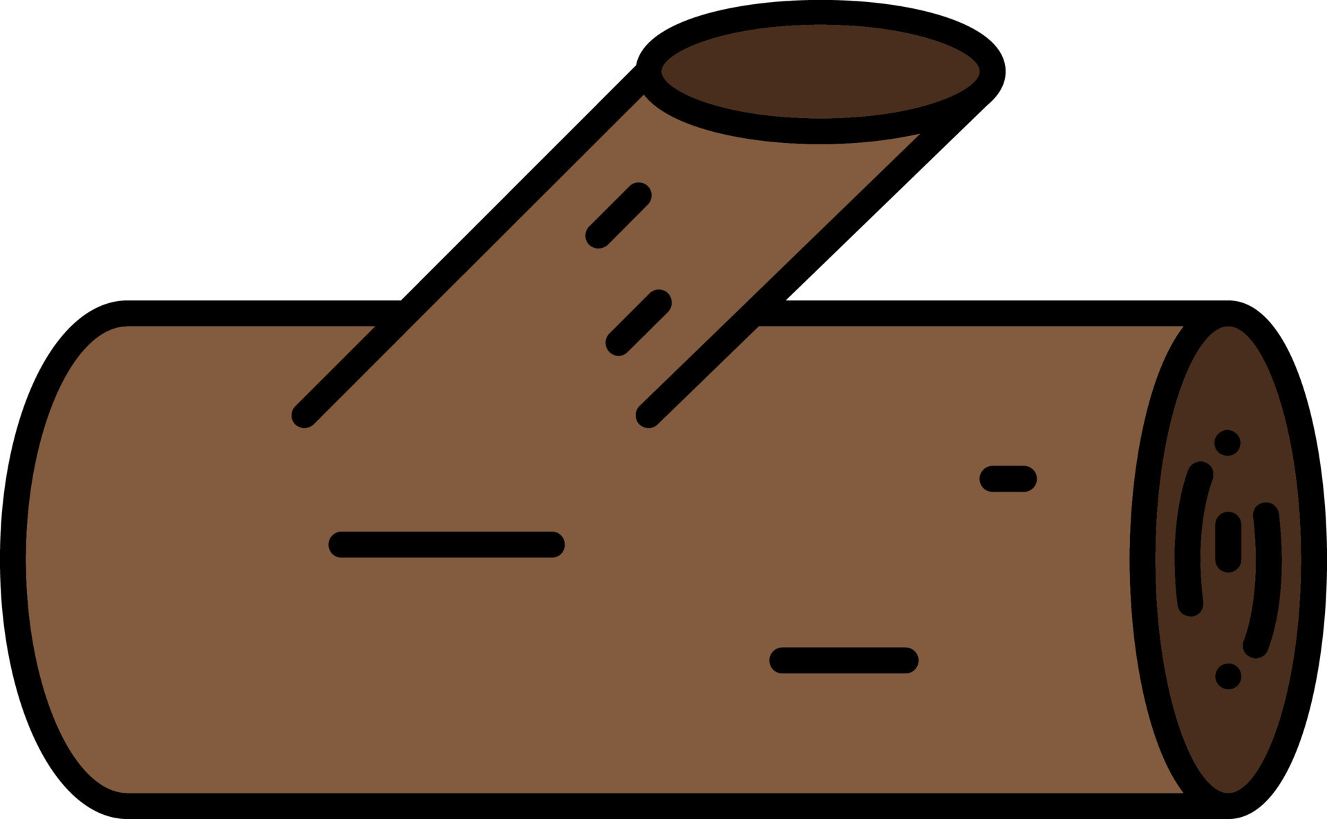 Log color icon 14058182 Vector Art at Vecteezy