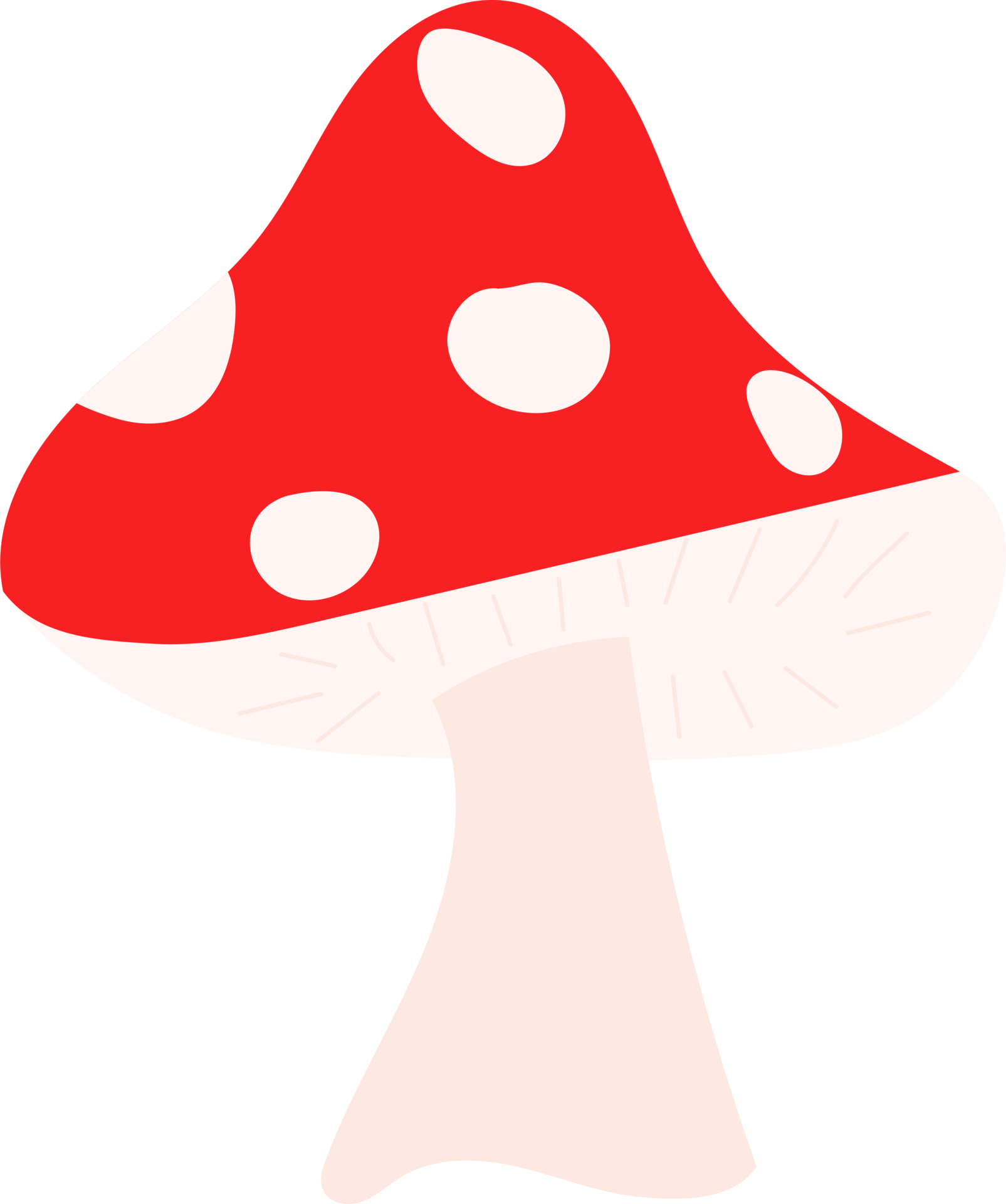 schattig tekenfilm vlieg agaric paddestoel. amanita muscaria. 14059336 PNG