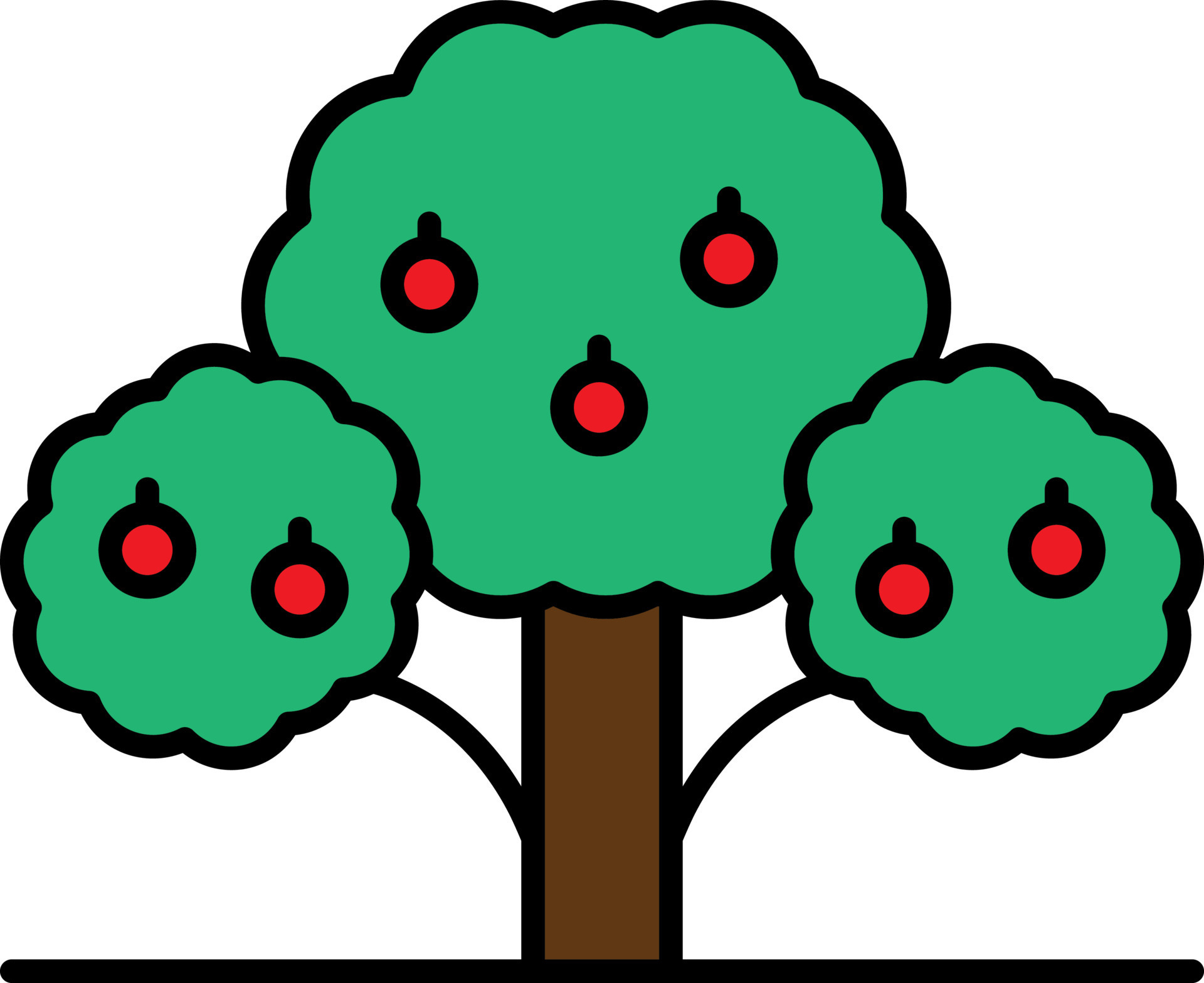 Tree, breadfruit color icon 14063501 Vector Art at Vecteezy Tree, breadfruit color icon 14063501 Vector Art at Vecteezy