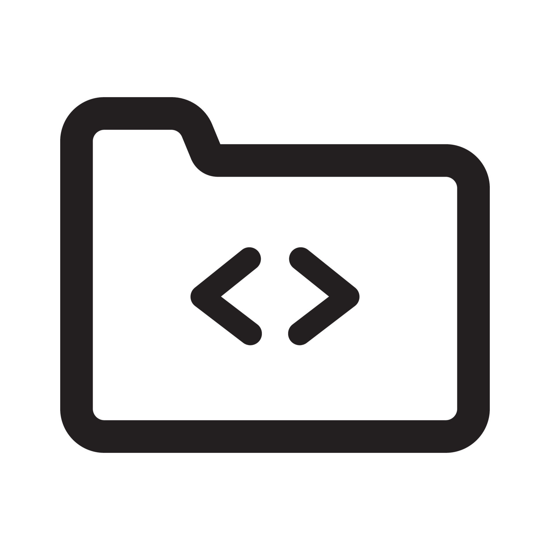 Coding Folder Outline Icon Style 14065776 Vector Art at Vecteezy