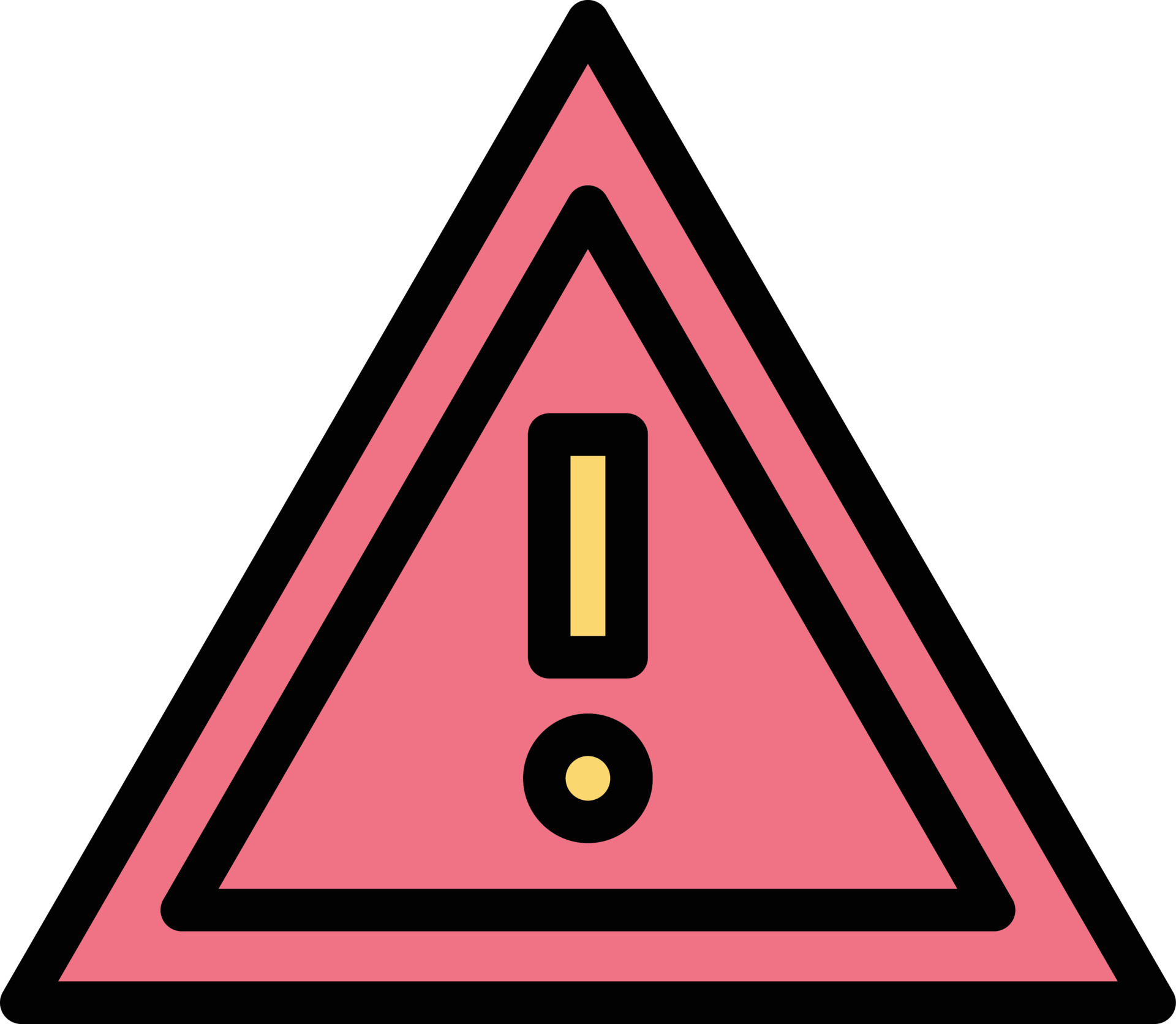 Warning Vector Icon Design Illustration 14066246 Vector Art at Vecteezy