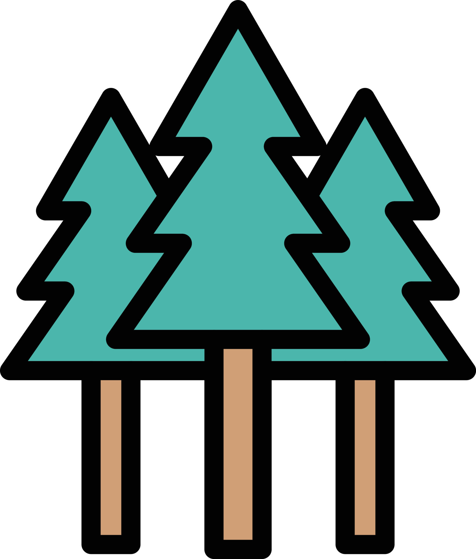 Forest Vector Icon Design Illustration 14067055 Vector Art at Vecteezy