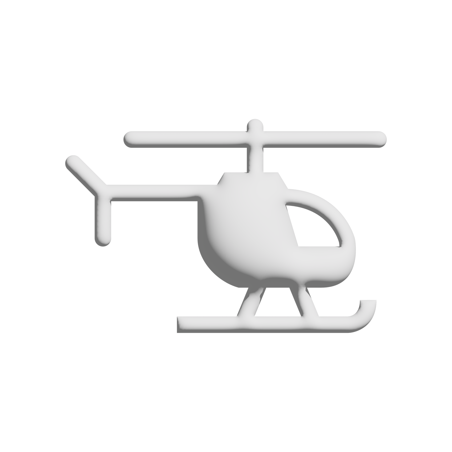 helicopte icon 3d design for application and website presentation 14070006 PNG