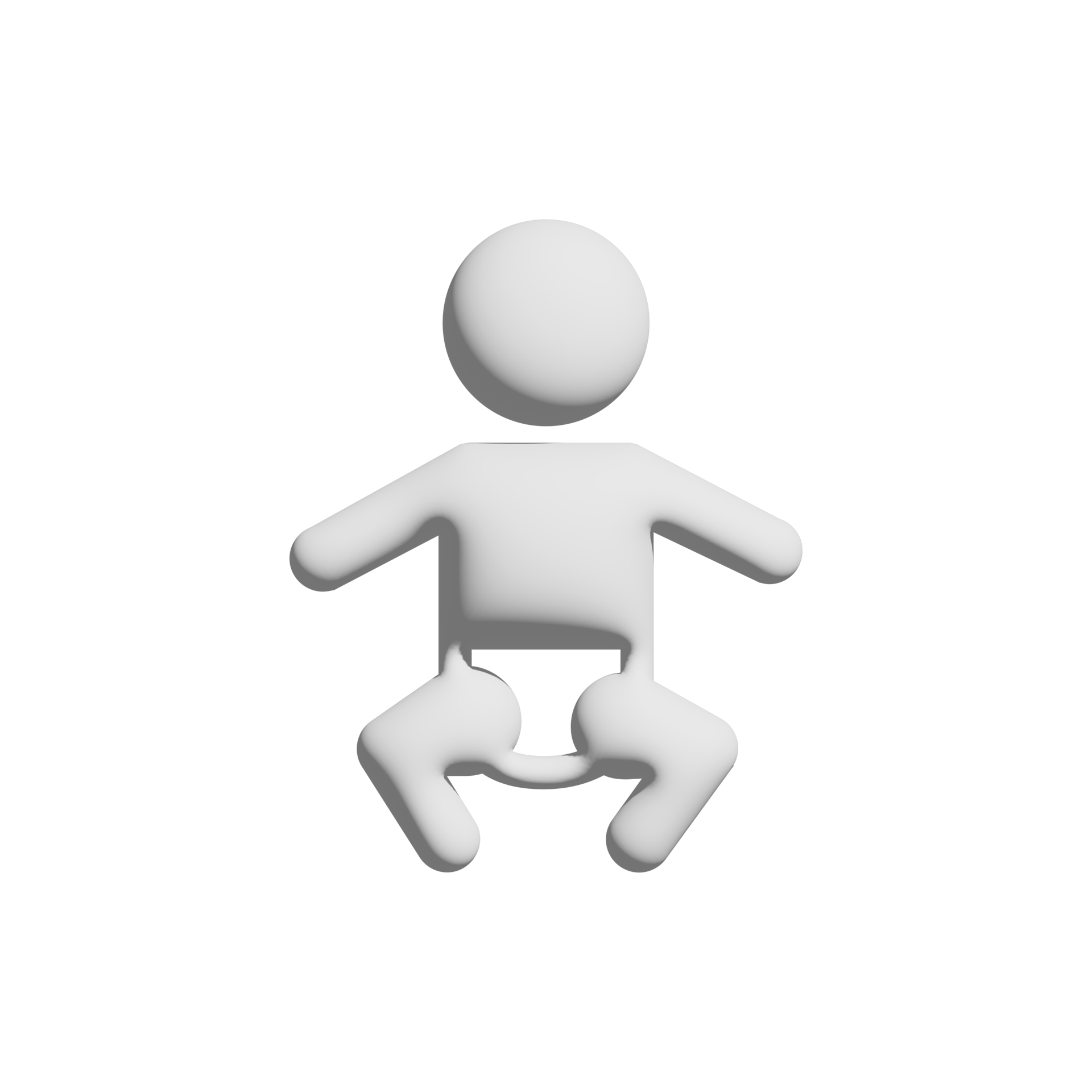 Baby icon 3d design for application and website presentation 14070032 PNG