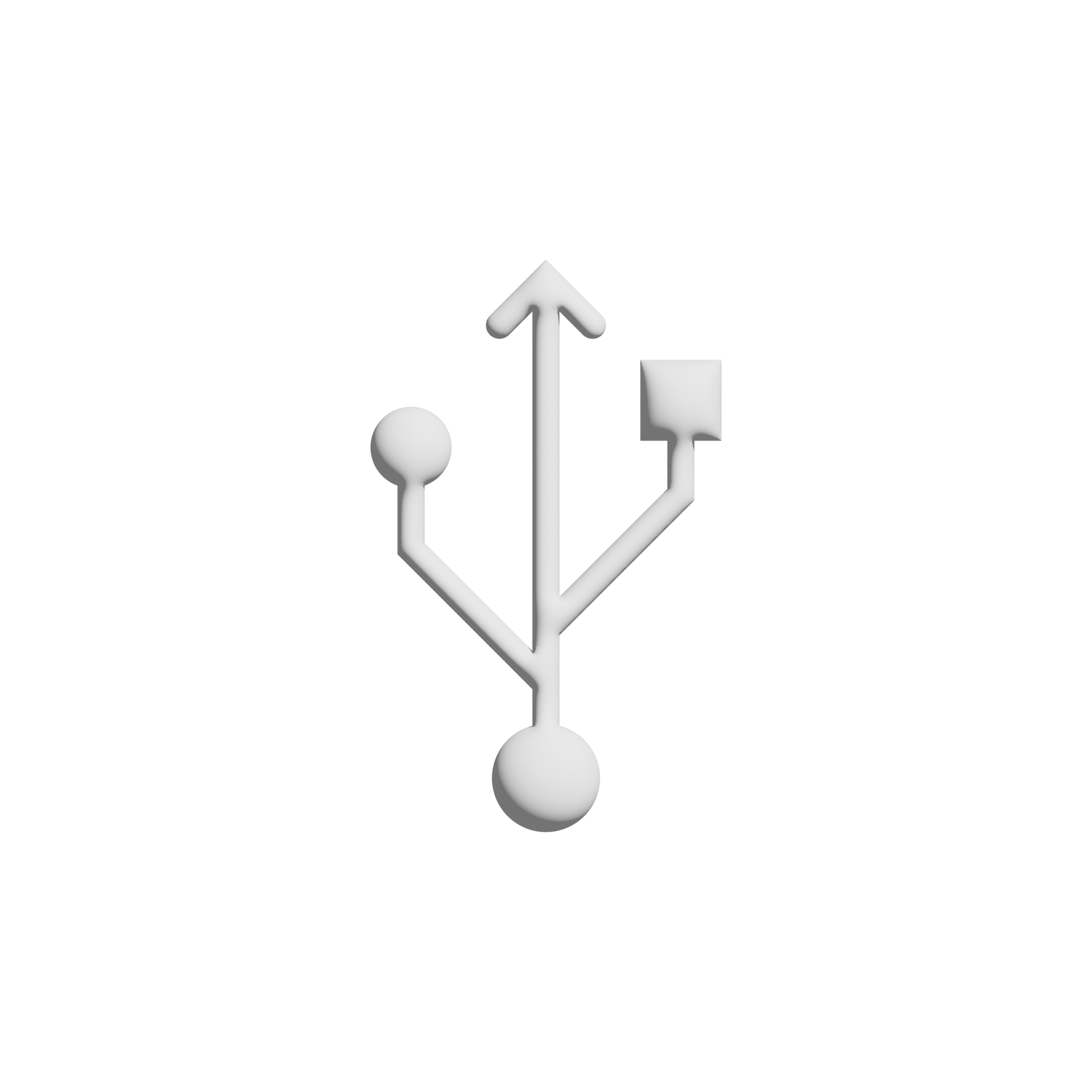 USB icon 3d design for application and website presentation 14070061 PNG