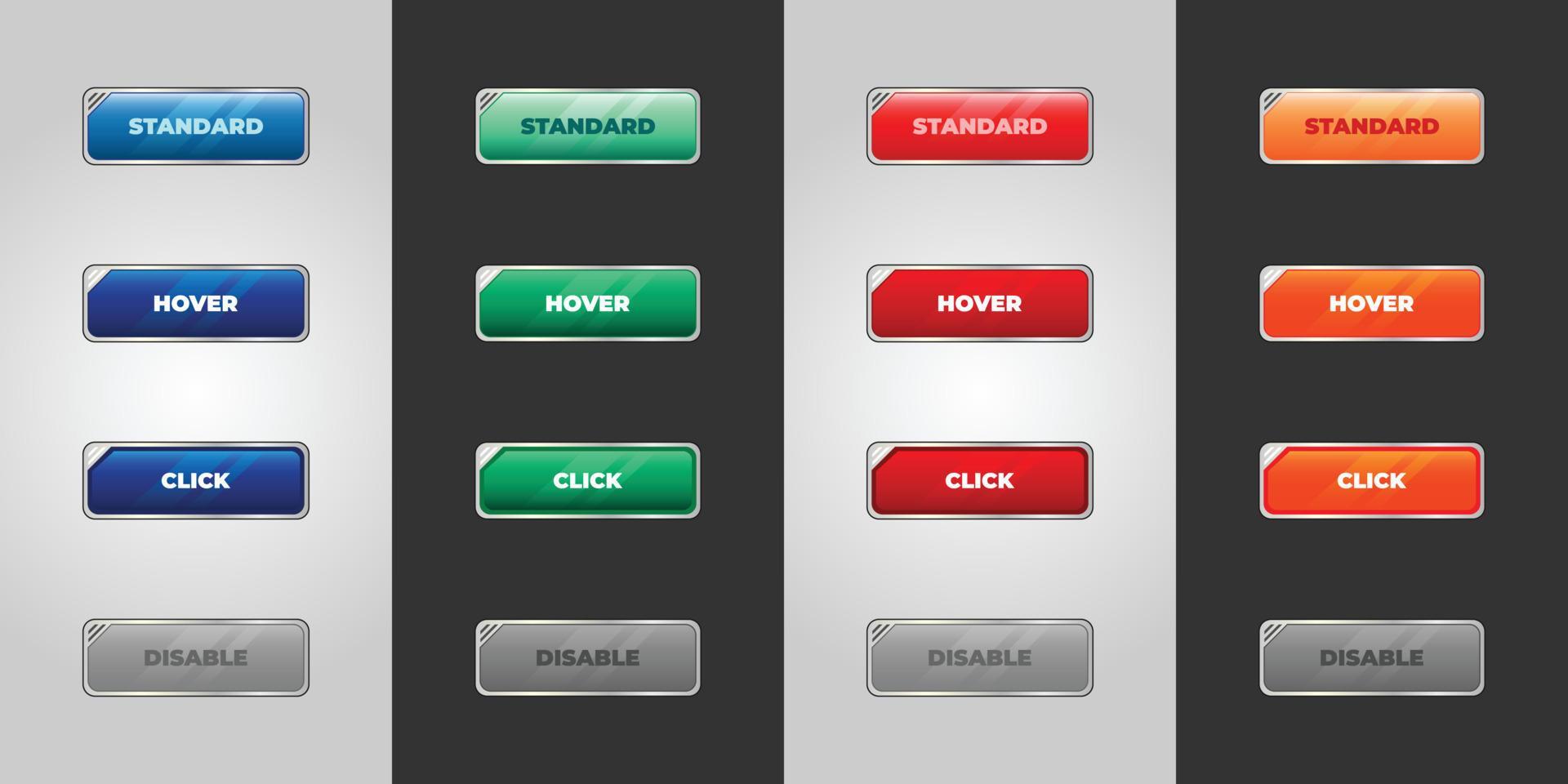 vector design buttons positions 14070559 Vector Art at Vecteezy