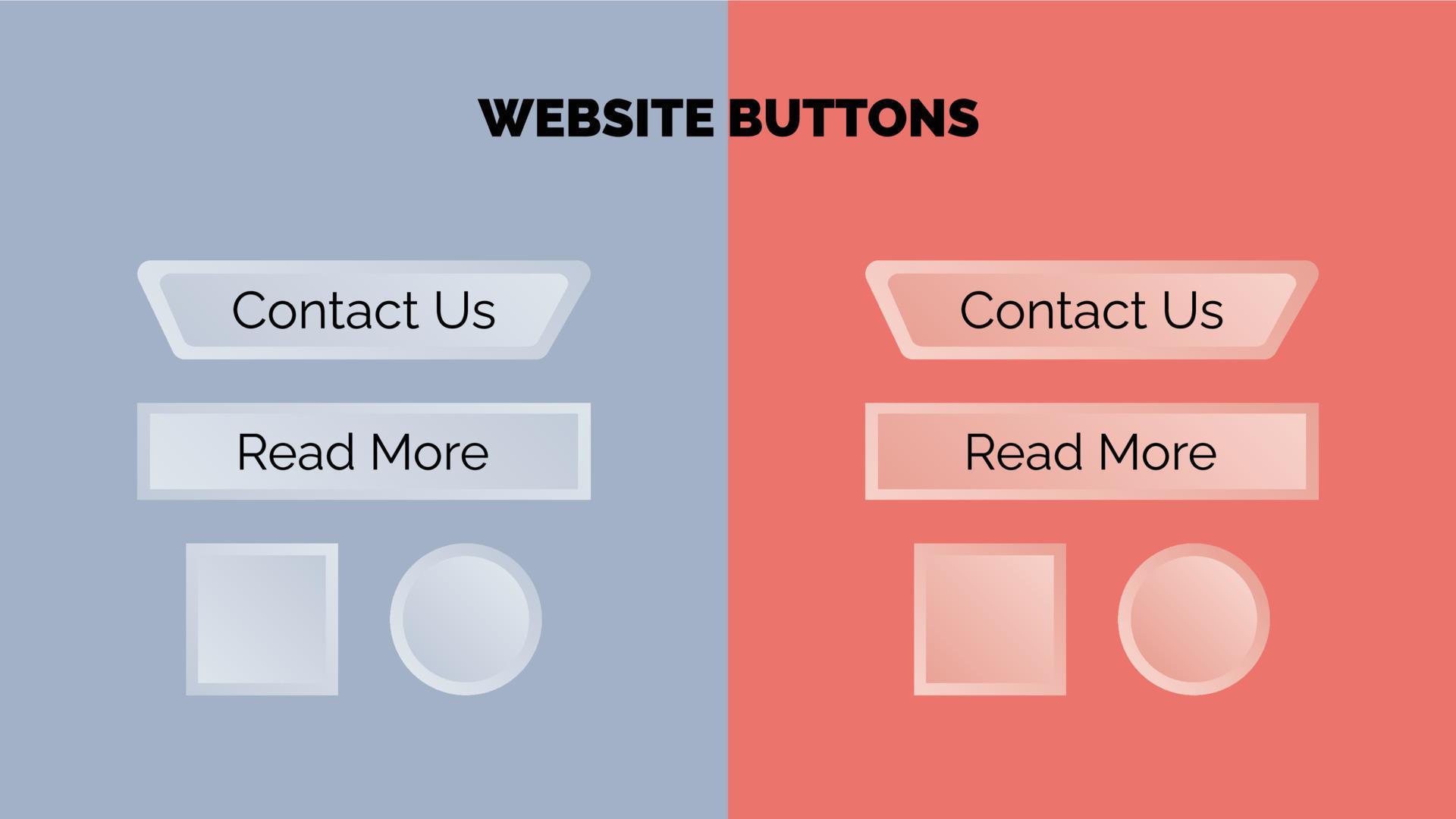 Website buttons design 14070567 Vector Art at Vecteezy