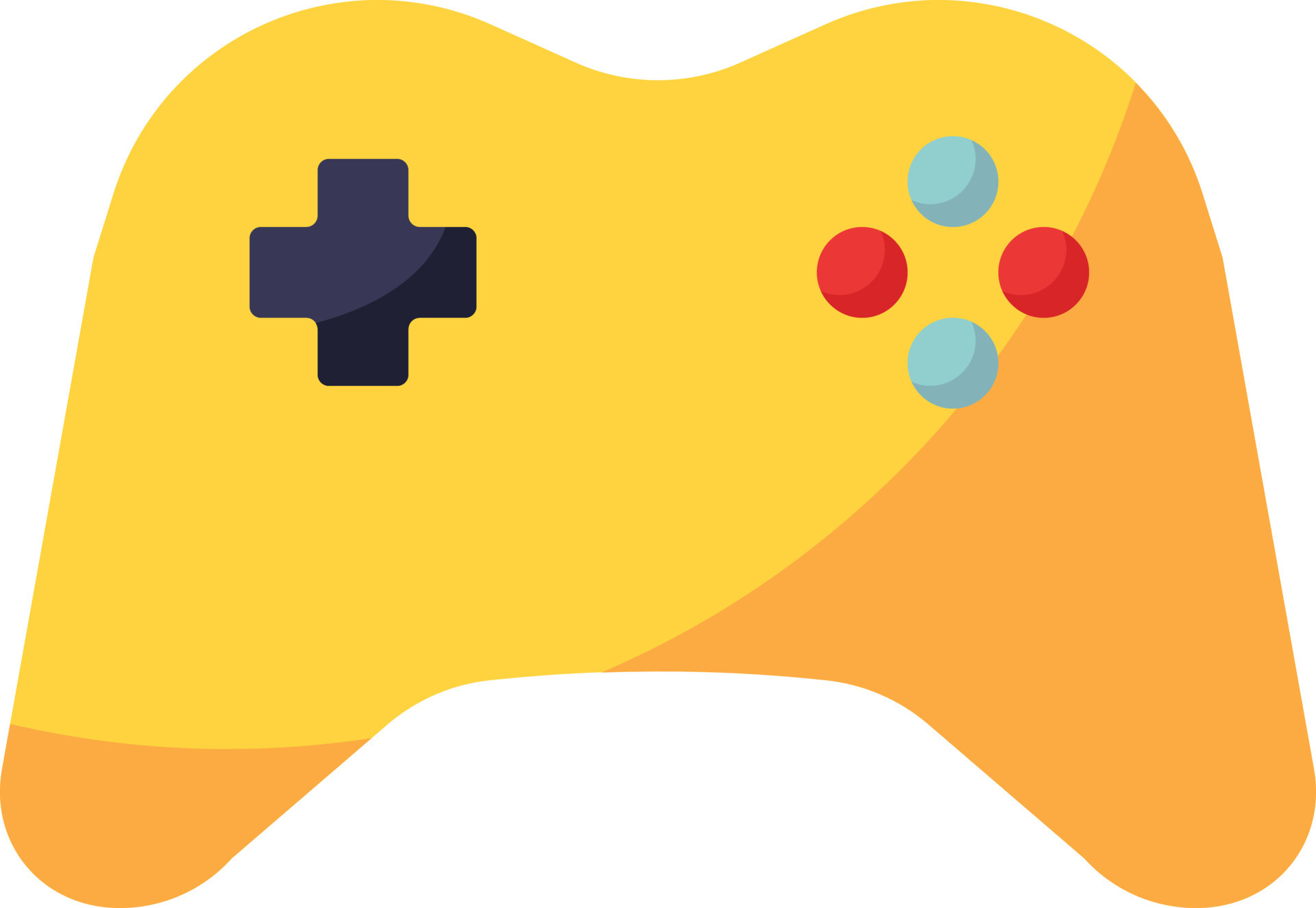 Controller Game Wifi Buttons Flat Icon 14071456 Vector Art At Vecteezy