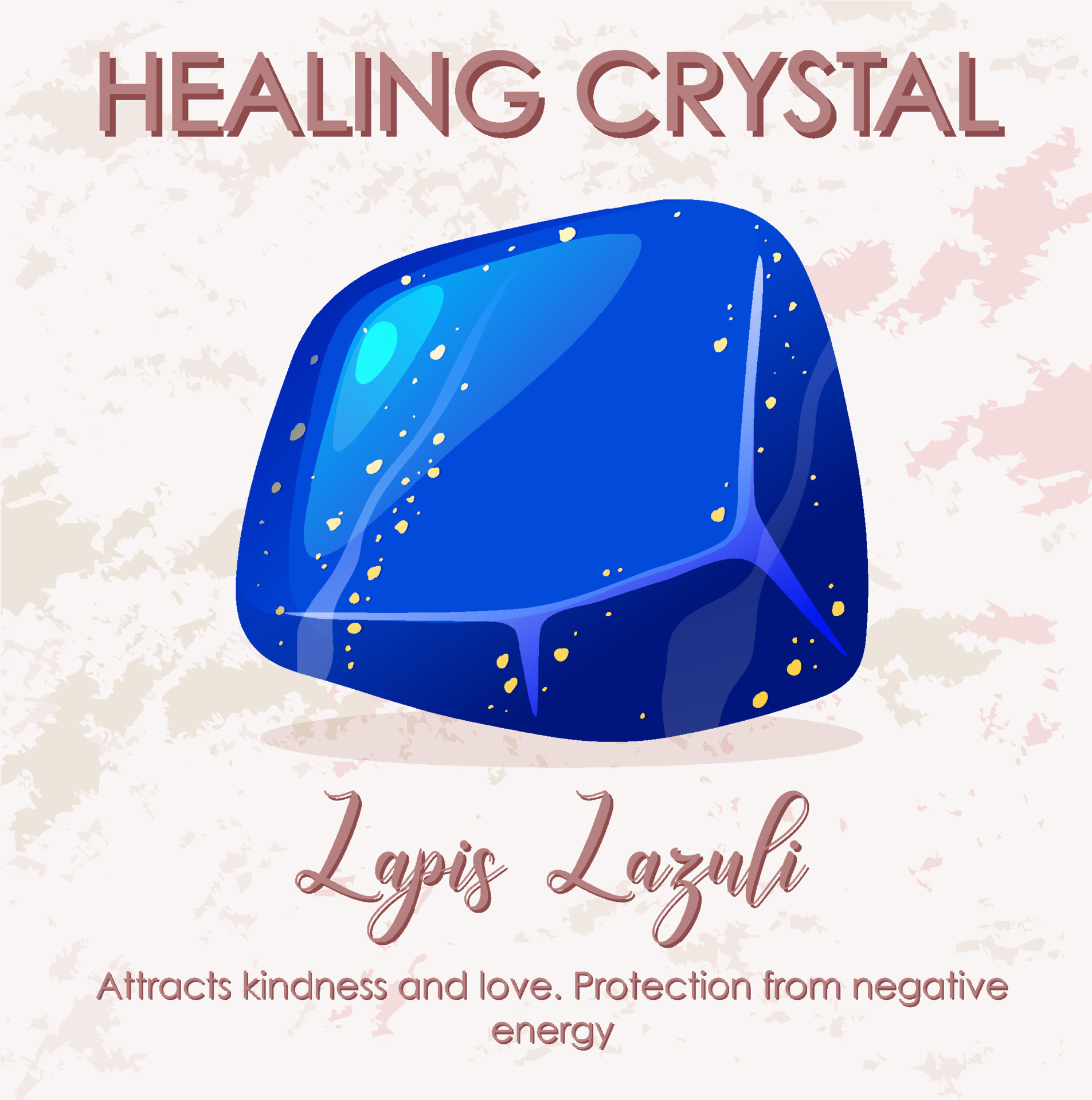 Lapis lazuli stone with text 14073393 Vector Art at Vecteezy