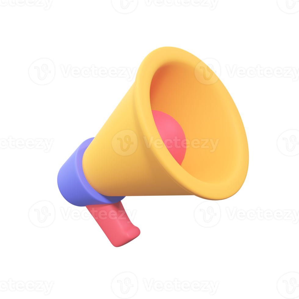 3D megaphone announcement product promotion alert. 14075273 PNG 3D megaphone announcement product promotion alert. 14075273 PNG