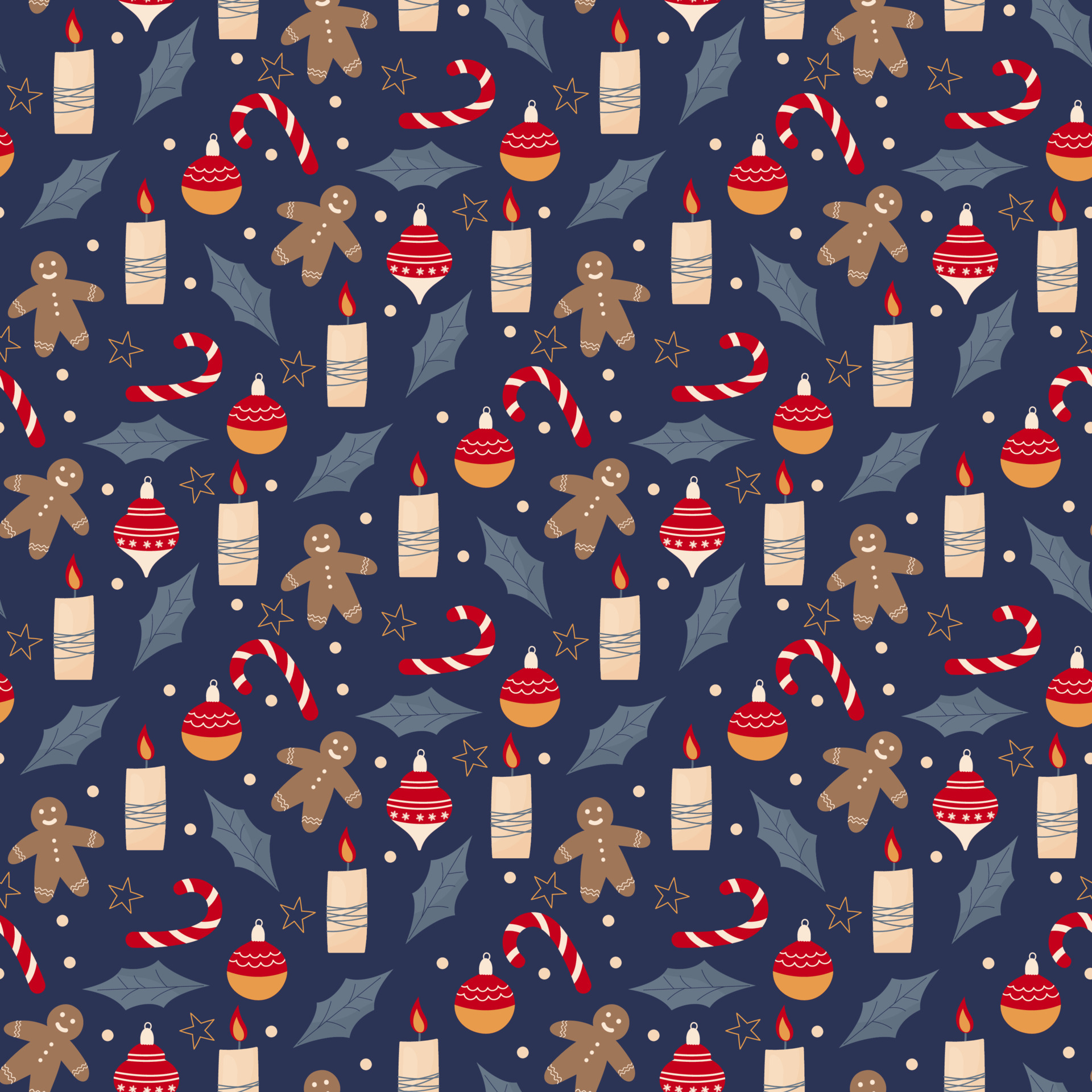 christmas seamless pattern 14131824 Vector Art at Vecteezy