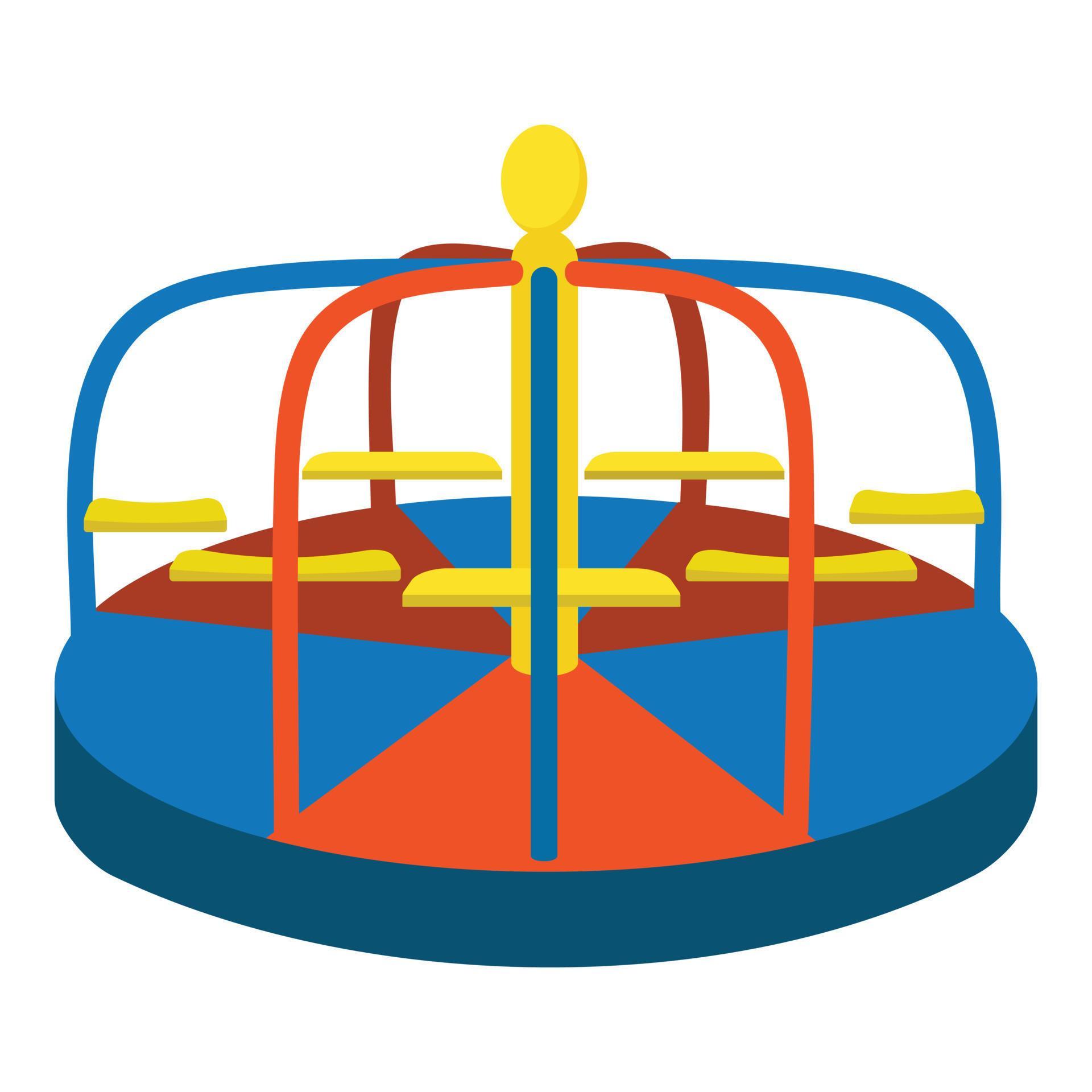 Merry go round icon cartoon vector. Game play 14144986 Vector Art at Vecteezy