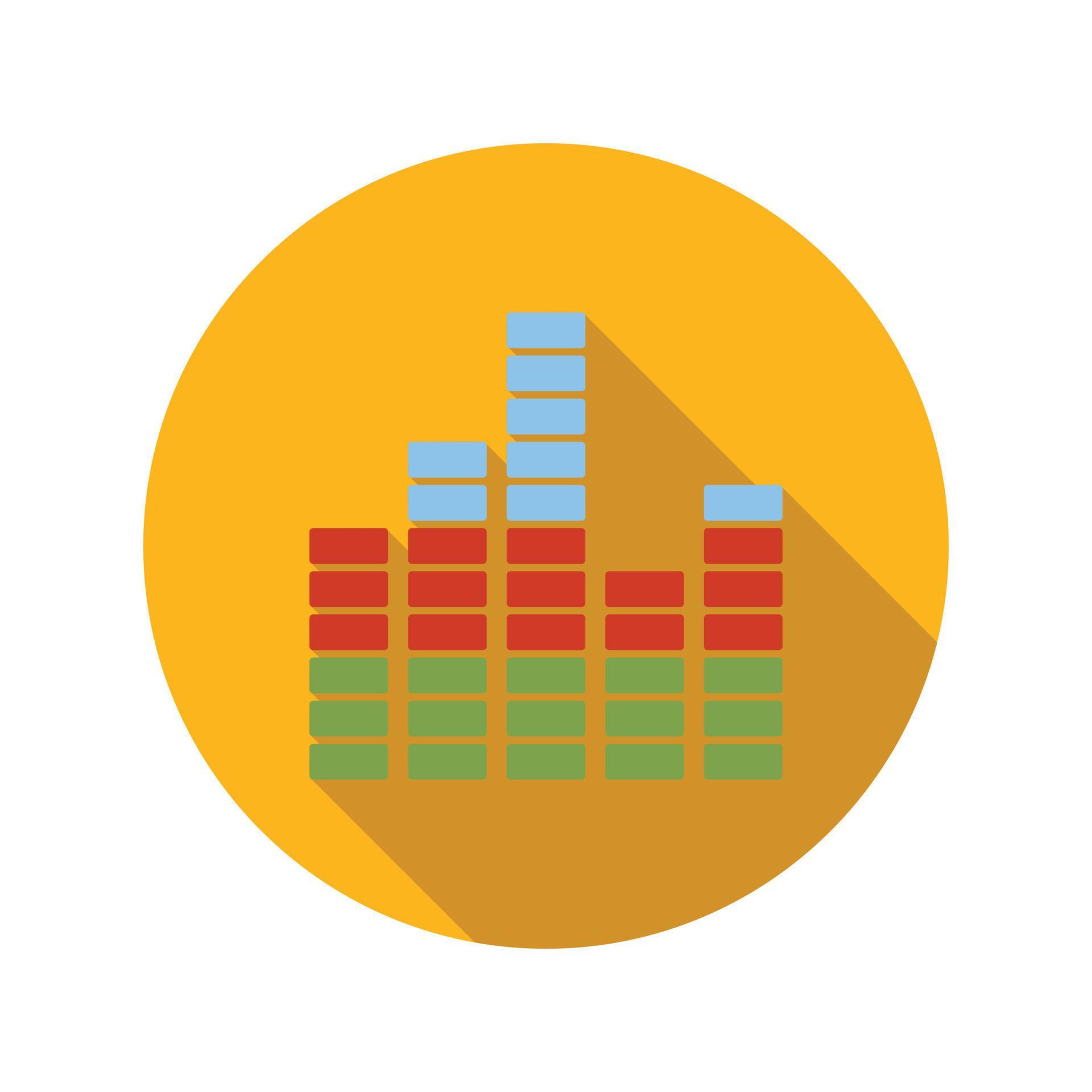 Equalizer scale flat icon 14147021 Vector Art at Vecteezy
