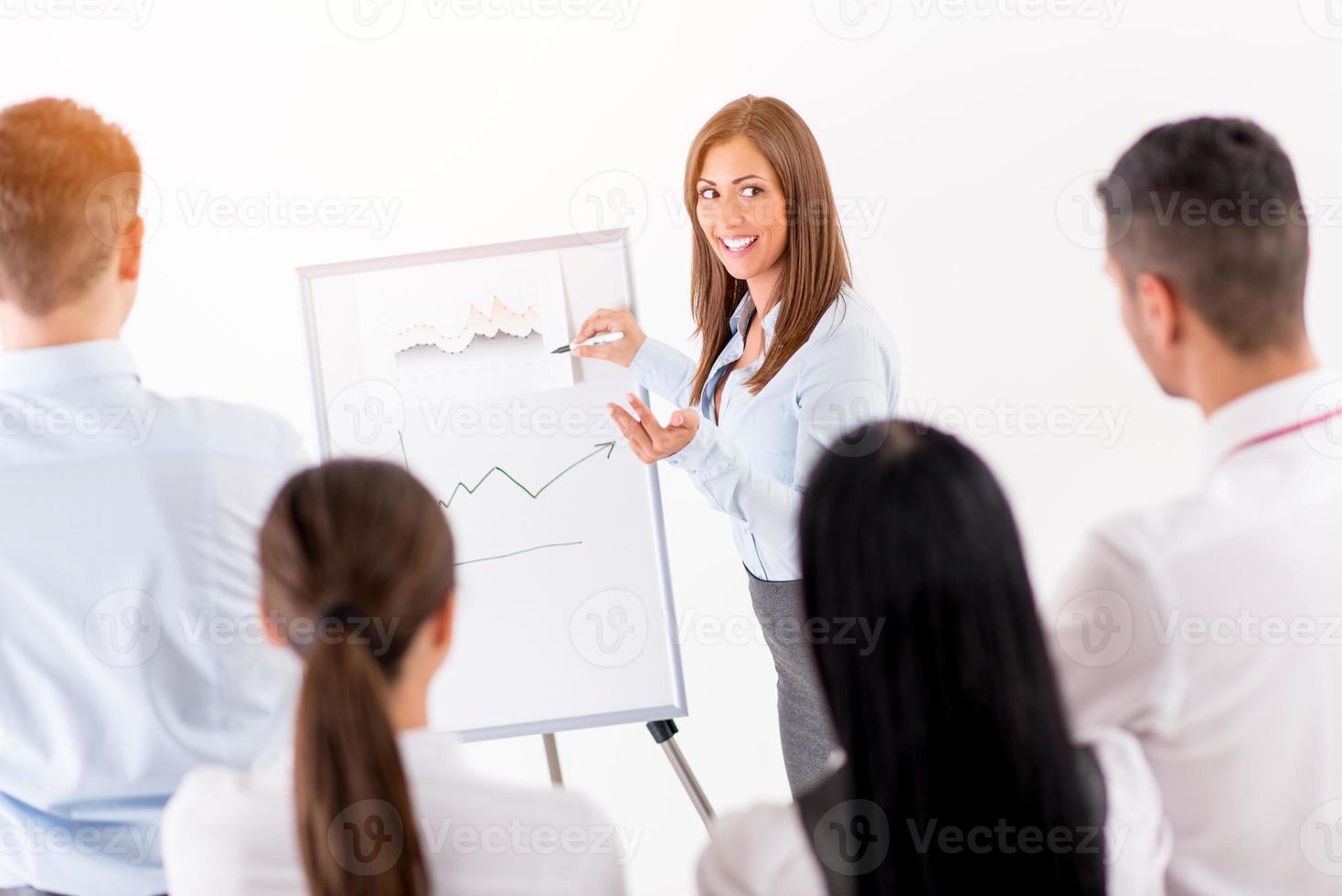 Businesswoman Pointing Flip Chart 14149669 Stock Photo at Vecteezy Businesswoman Pointing Flip Chart 14149669 Stock Photo at Vecteezy