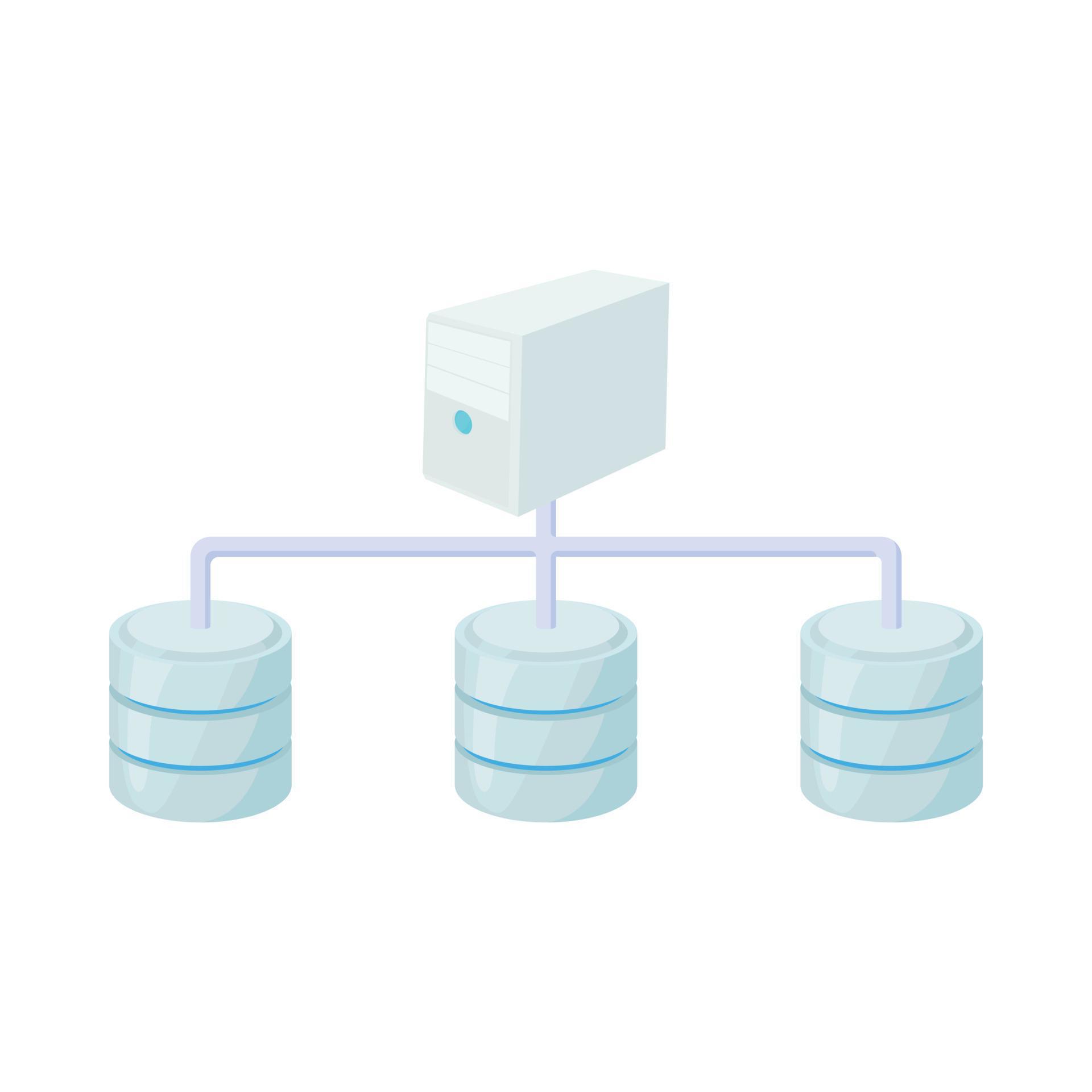 Computer network database icon, cartoon style 14151384 Vector Art at Vecteezy