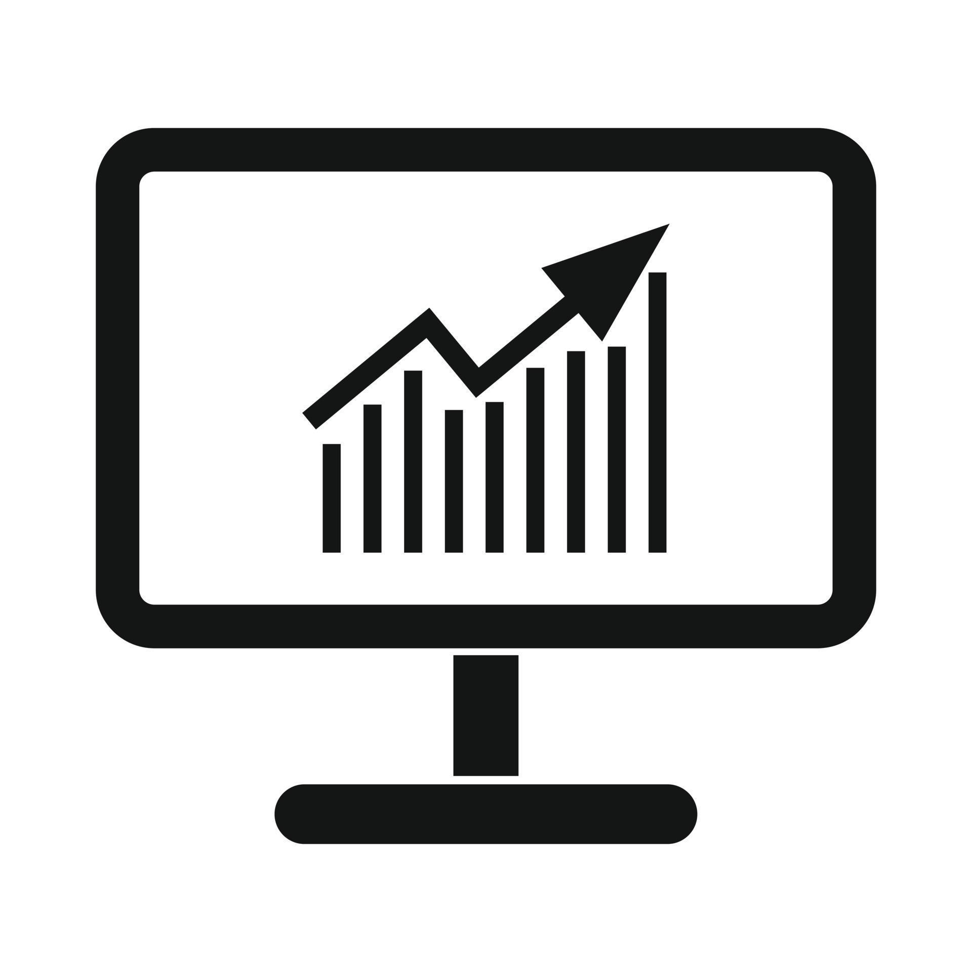 Graph on the computer monitor 14151739 Vector Art at Vecteezy