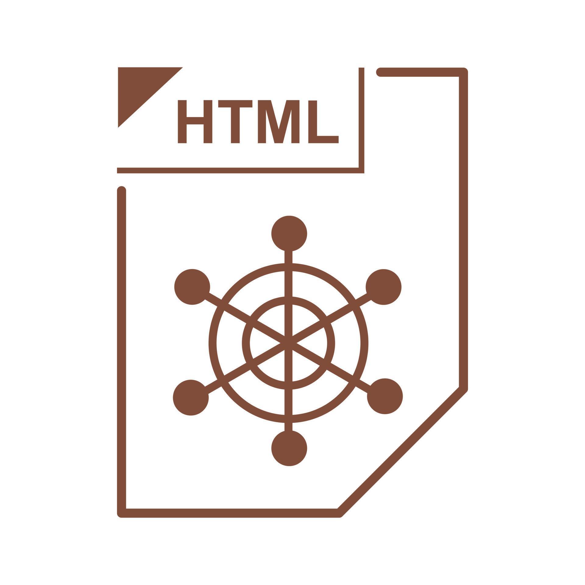 HTML file icon, cartoon style 14152317 Vector Art at Vecteezy