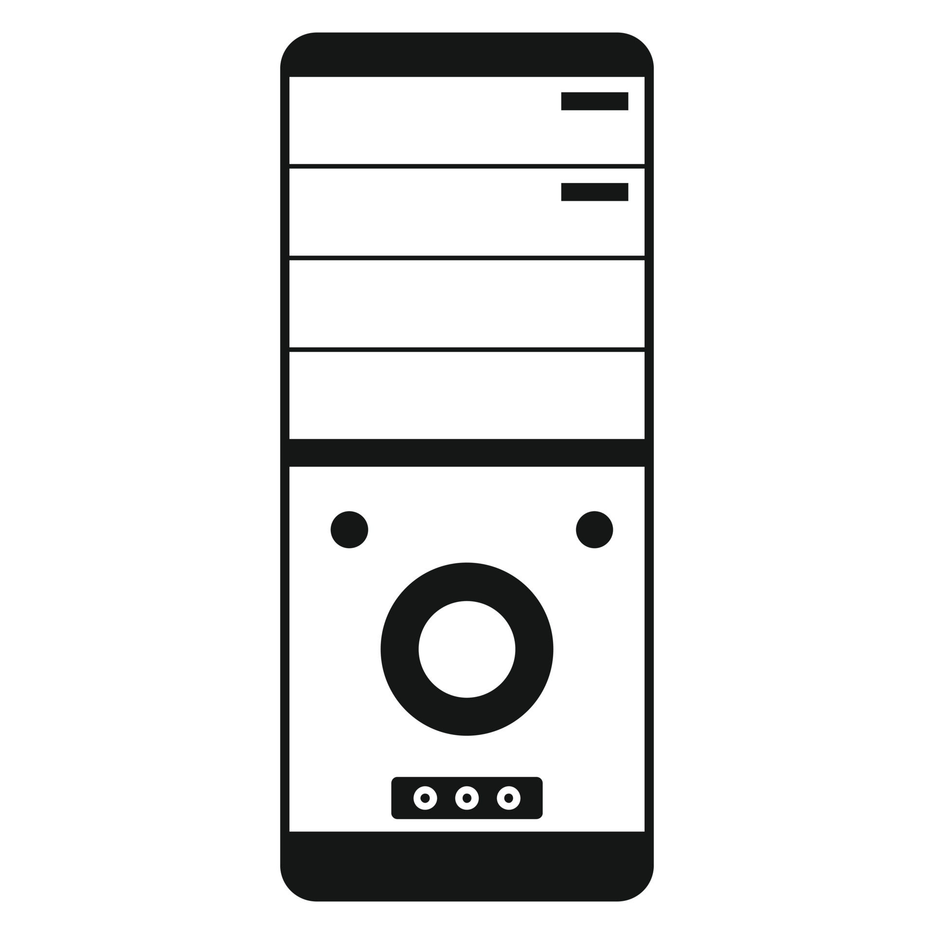 Computer system unit icon, simple style 14152367 Vector Art at Vecteezy