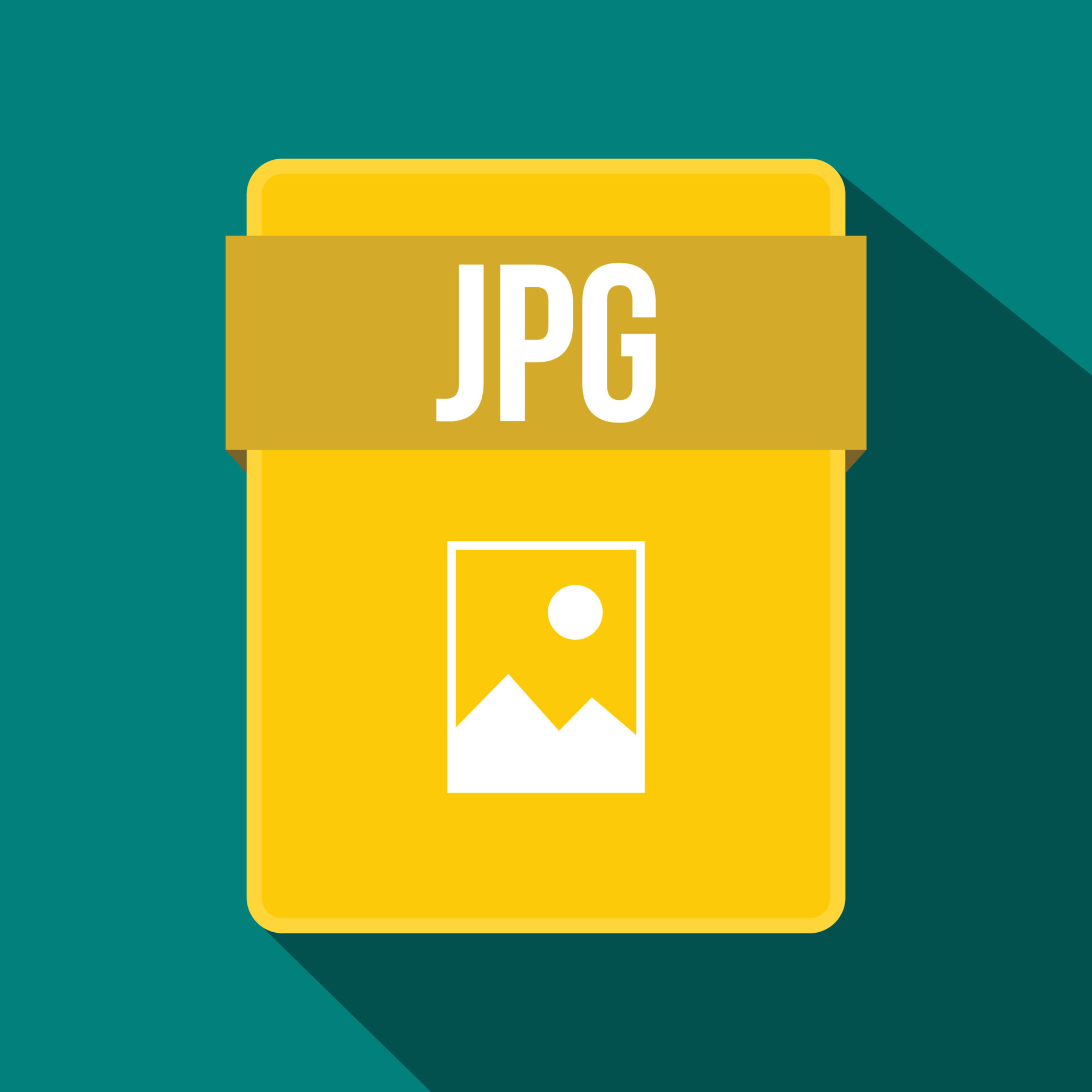JPG file icon, flat style 14153434 Vector Art at Vecteezy
