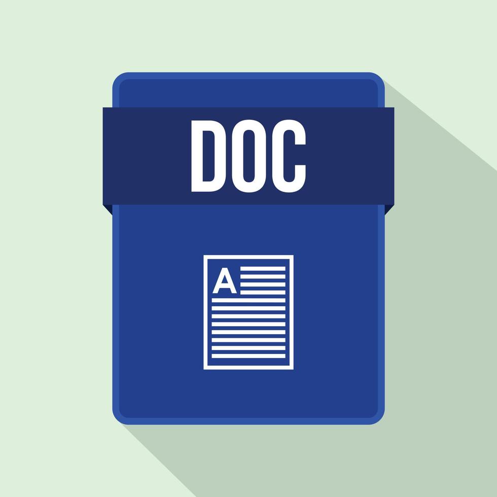 DOC file icon, flat style 14153925 Vector Art at Vecteezy DOC file icon, flat style 14153925 Vector Art at Vecteezy