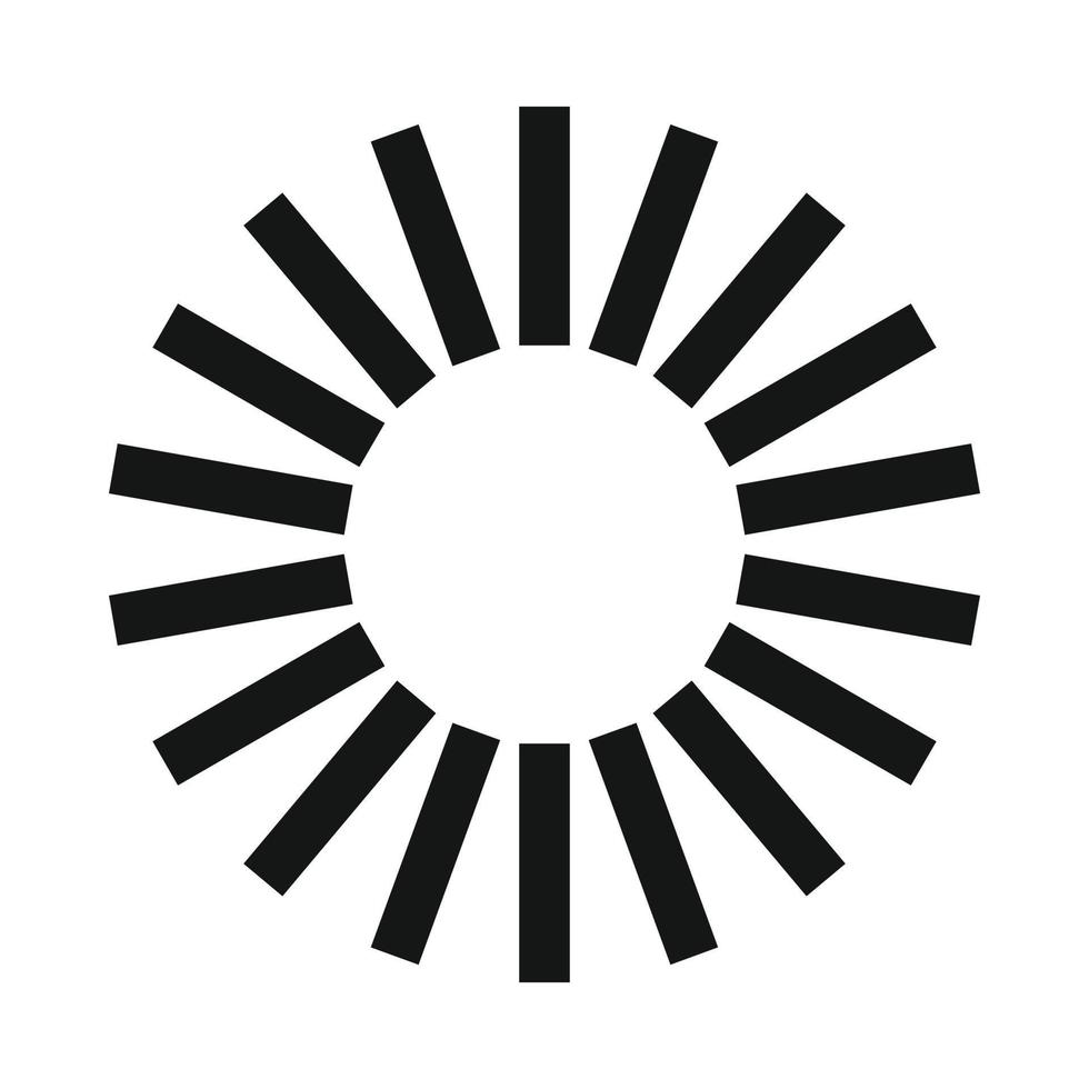 Loading circle sign icon, simple style 14154385 Vector Art at Vecteezy